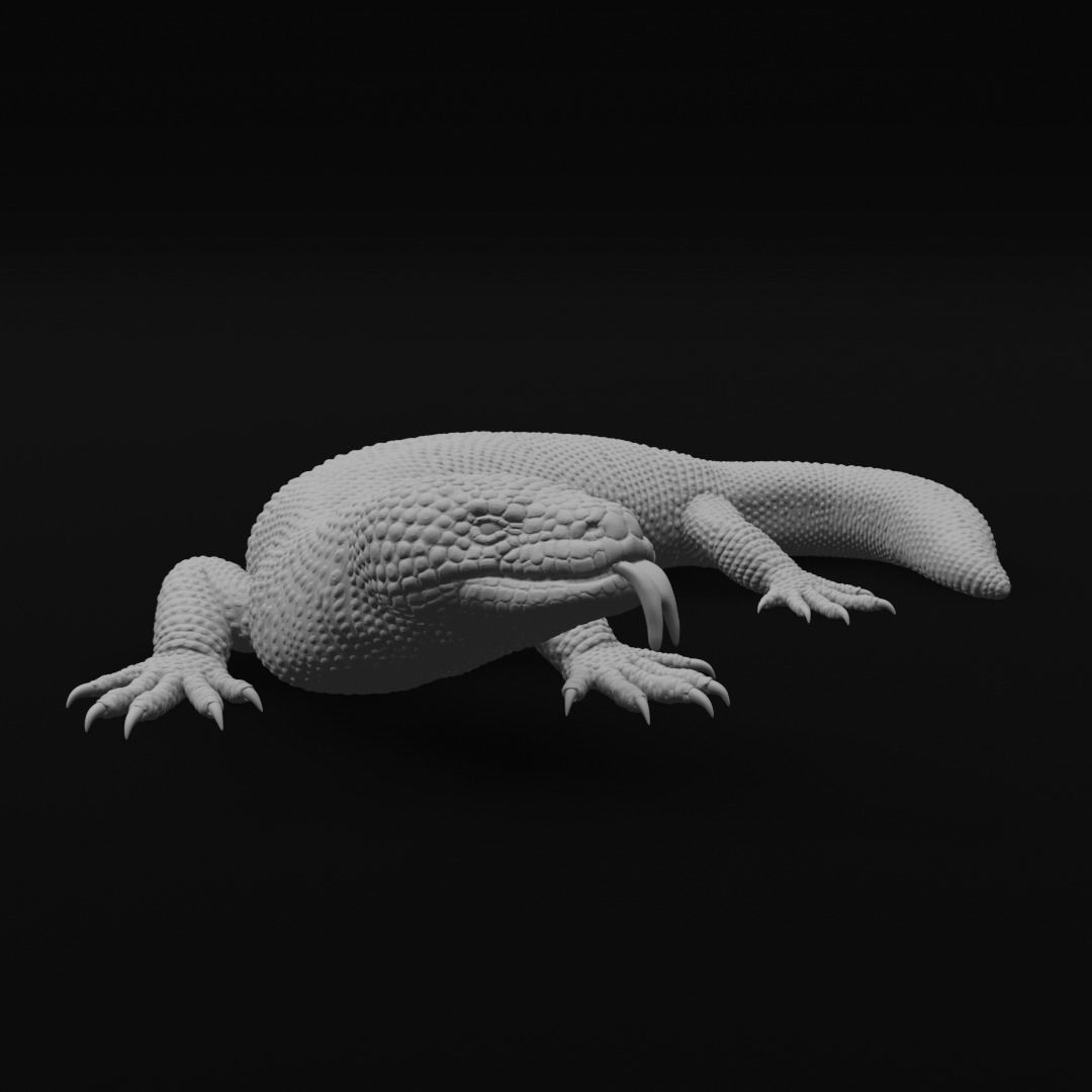 Gila Monster Lizard Realistc Venomous Reptile 3D Print Model 3D model ...