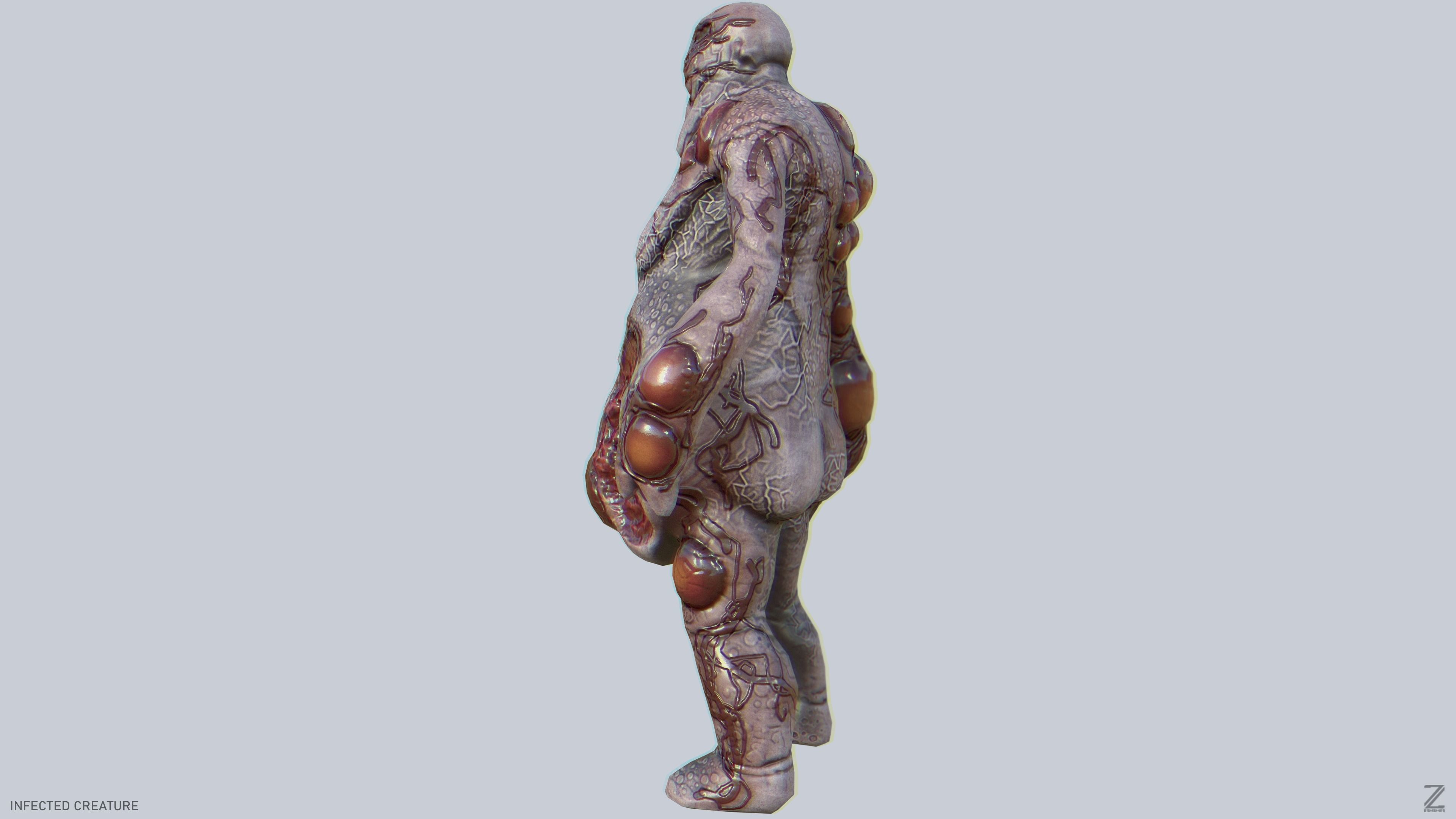 3D model Infected creature VR / AR / low-poly | CGTrader