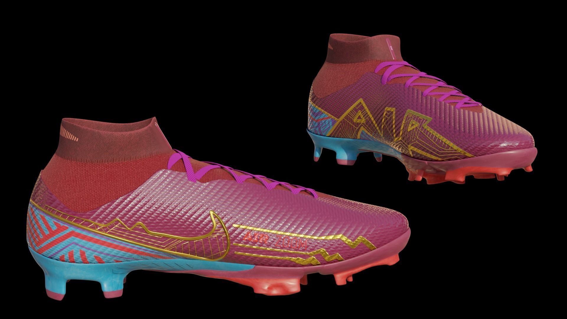 Football boots Air Zoom 3D model | CGTrader