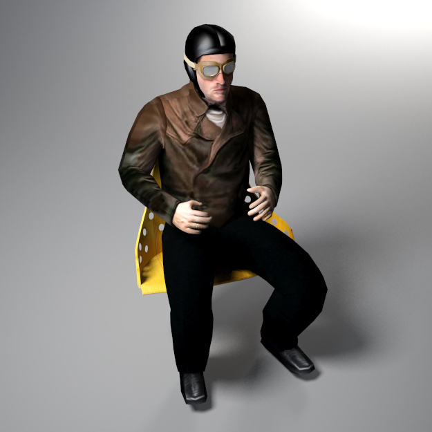 Pilot of World War I 3D model | CGTrader