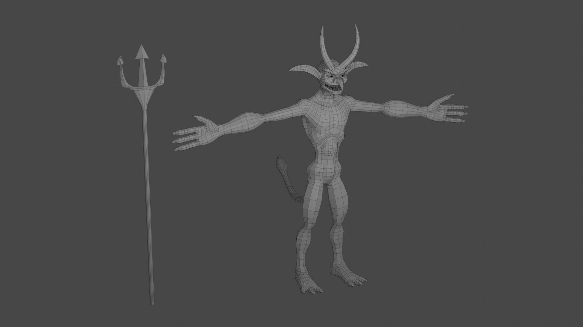 3D model Imp Demon Lucifer Satan Rigged VR / AR / low-poly | CGTrader