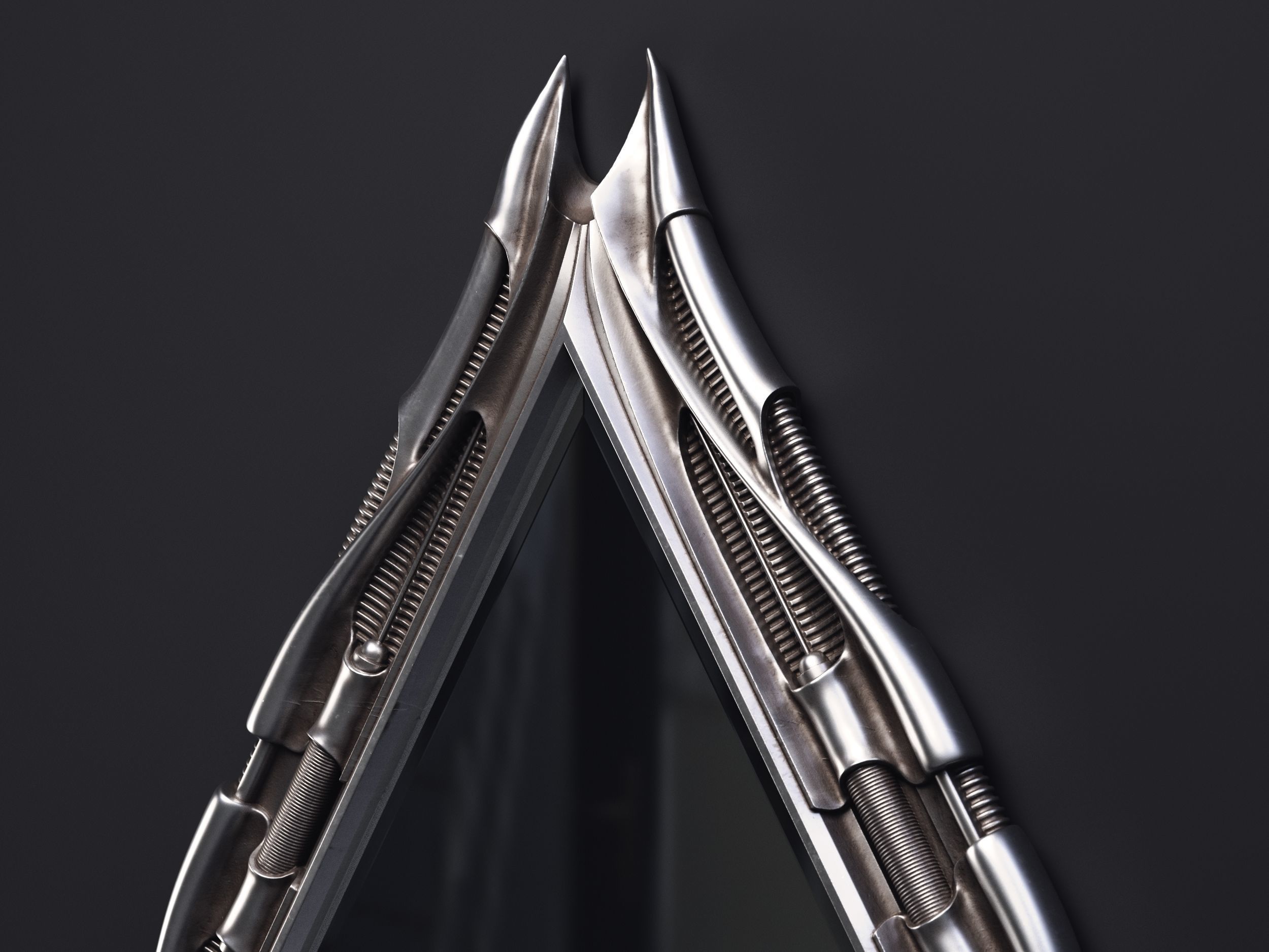 HR Giger Triangular Mirror Printable 3D Model 3D model 3D printable ...