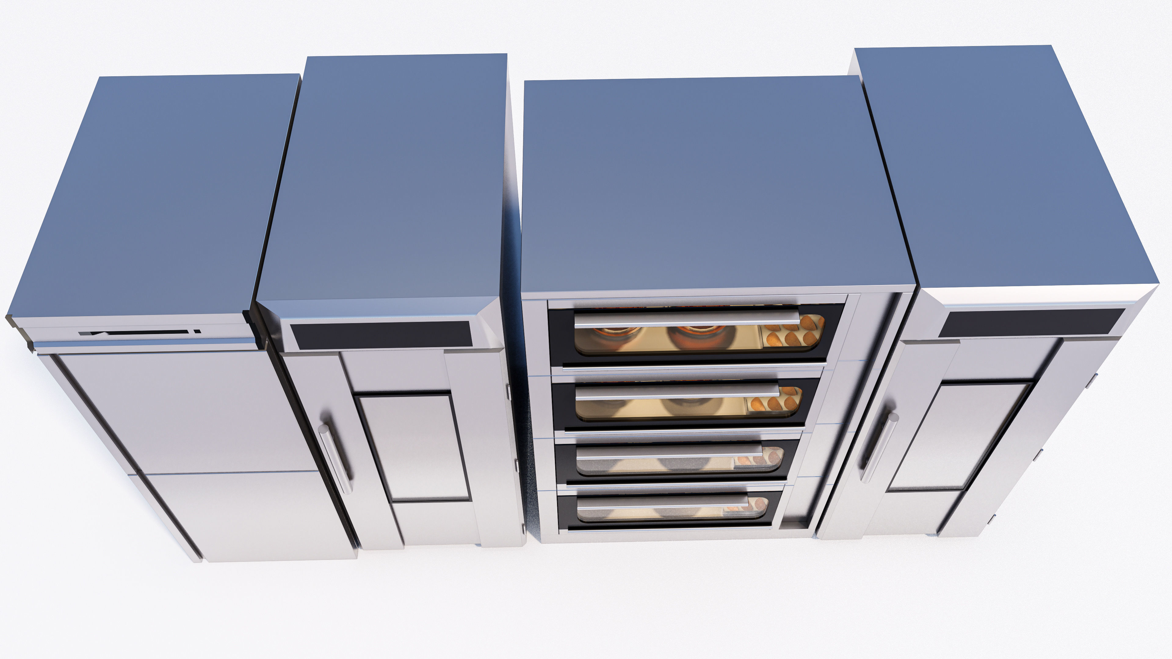 bakery baking ovens 3D model | CGTrader