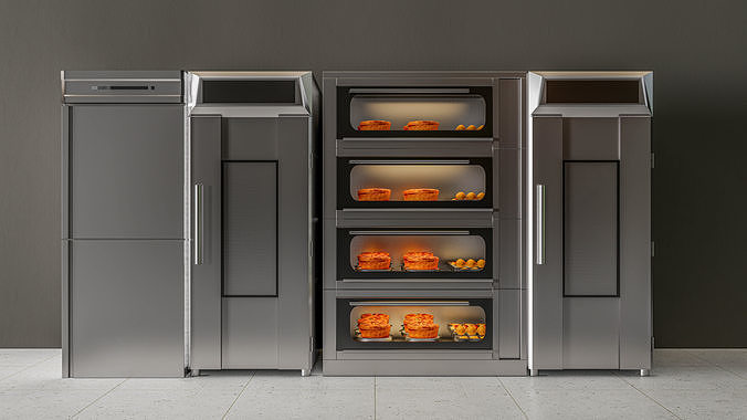 bakery baking ovens 3D model | CGTrader