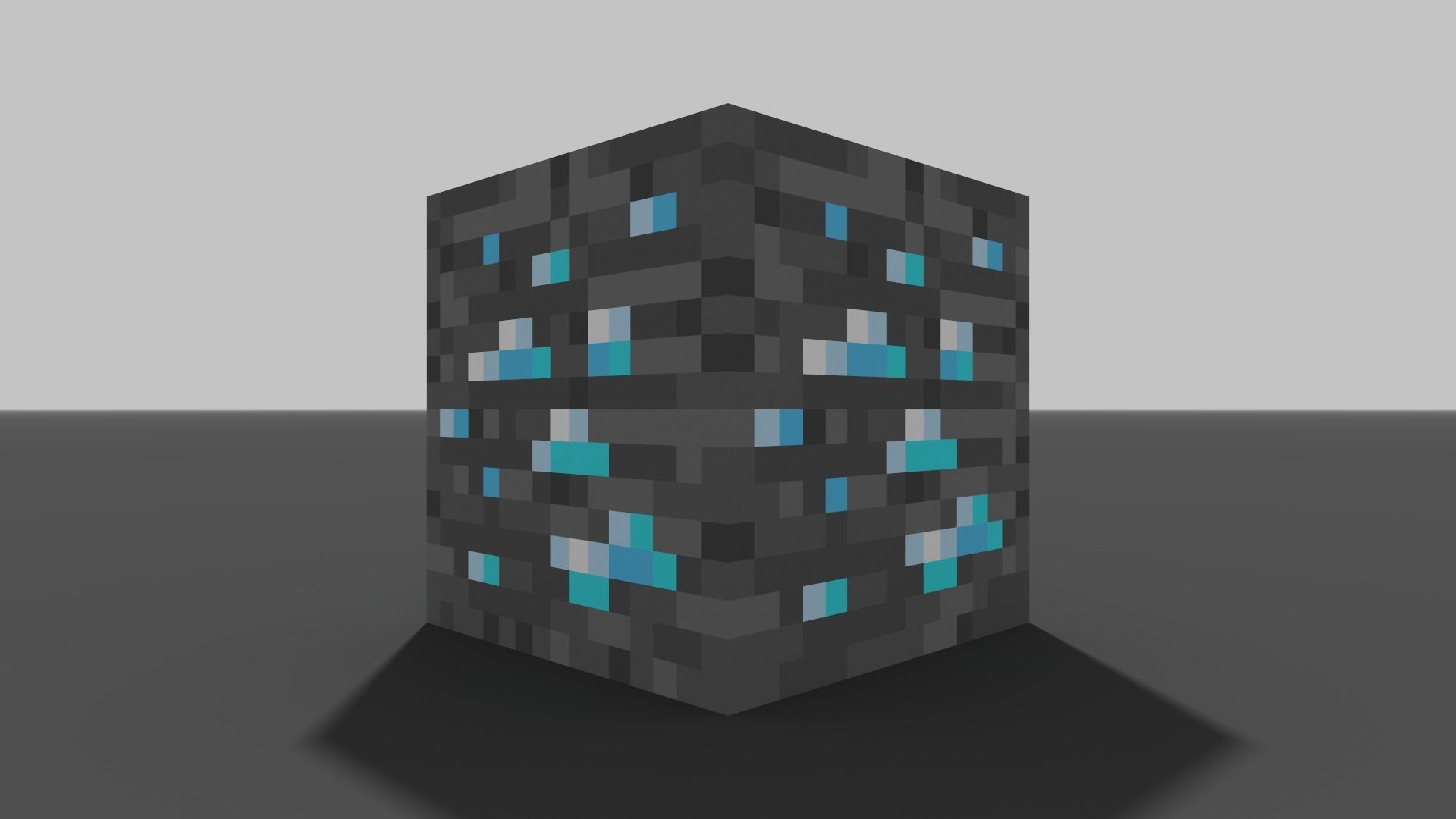 3D model MineCraft diamond ore block VR / AR / low-poly | CGTrader