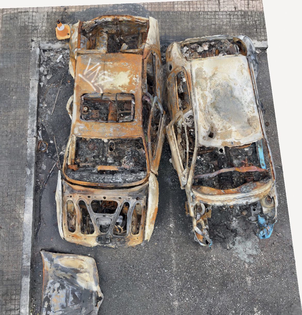 Burned Cars 3D model 3D printable | CGTrader