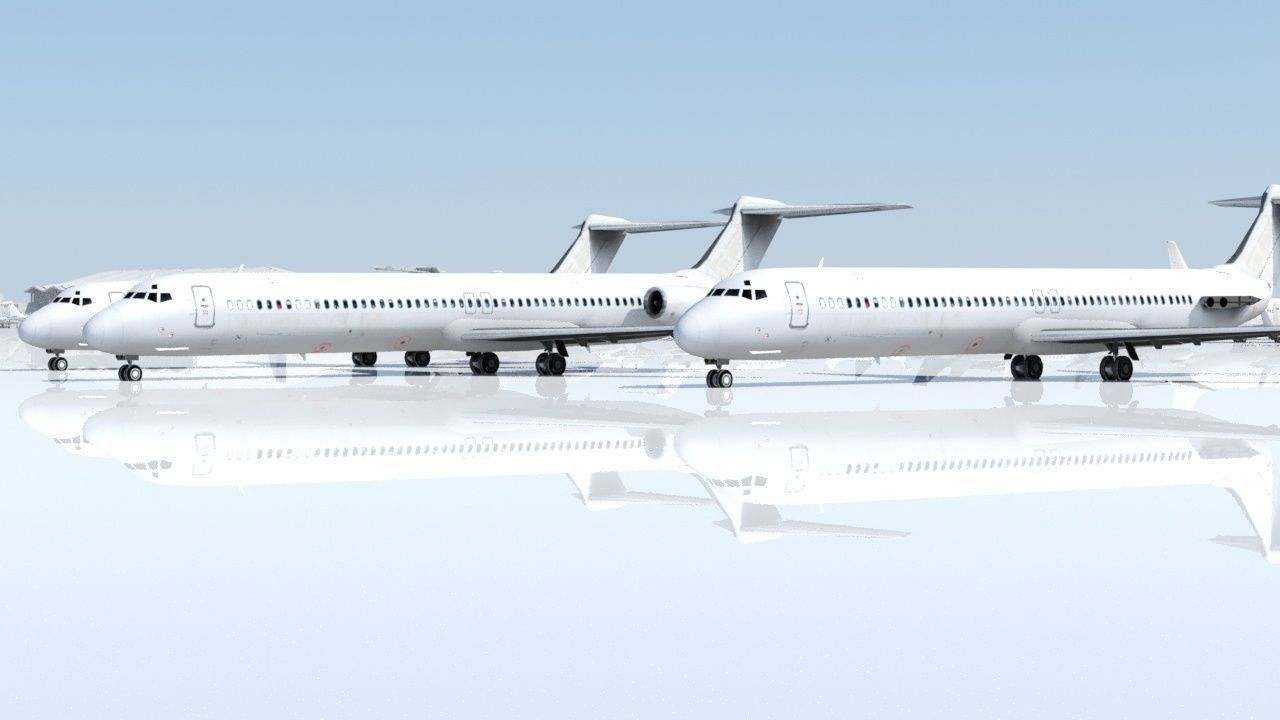 3D model McDonnell Douglas MD80 scrapyard Low Poly VR / AR / low-poly | CGTrader