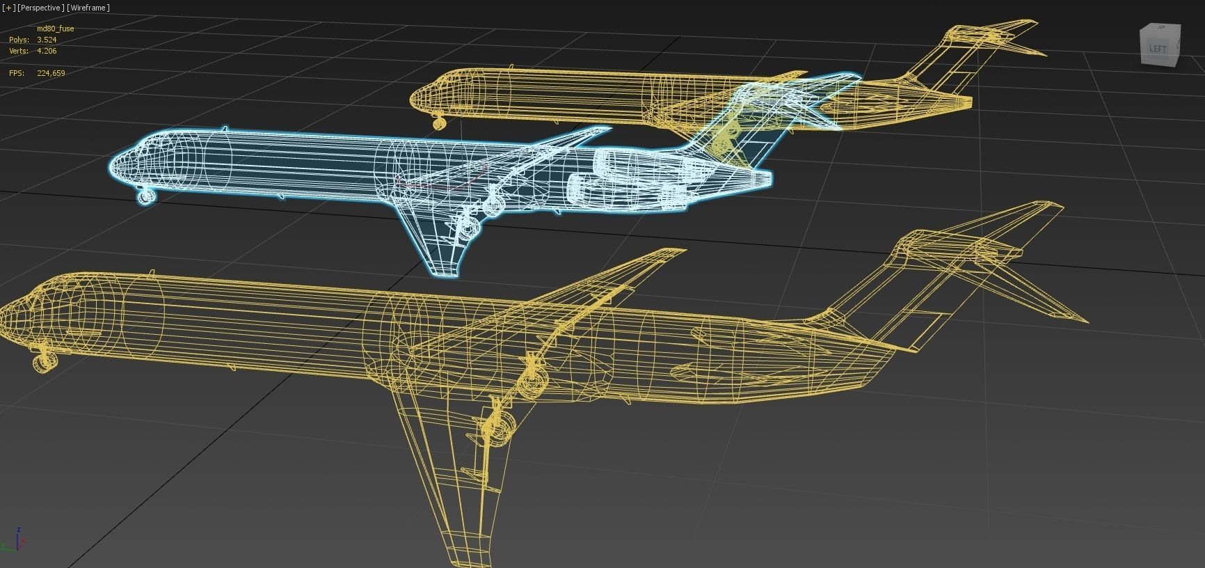 3D model McDonnell Douglas MD80 scrapyard Low Poly VR / AR / low-poly | CGTrader