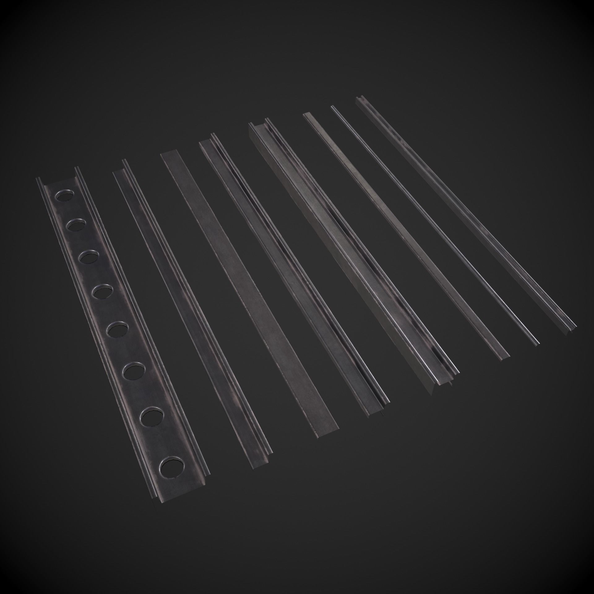 3D model Generic Steel Beams VR / AR / low-poly | CGTrader