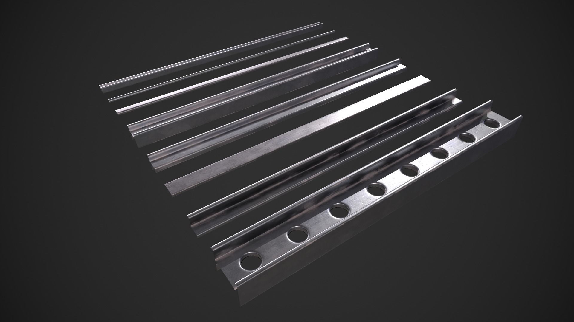 3D model Generic Steel Beams VR / AR / low-poly | CGTrader
