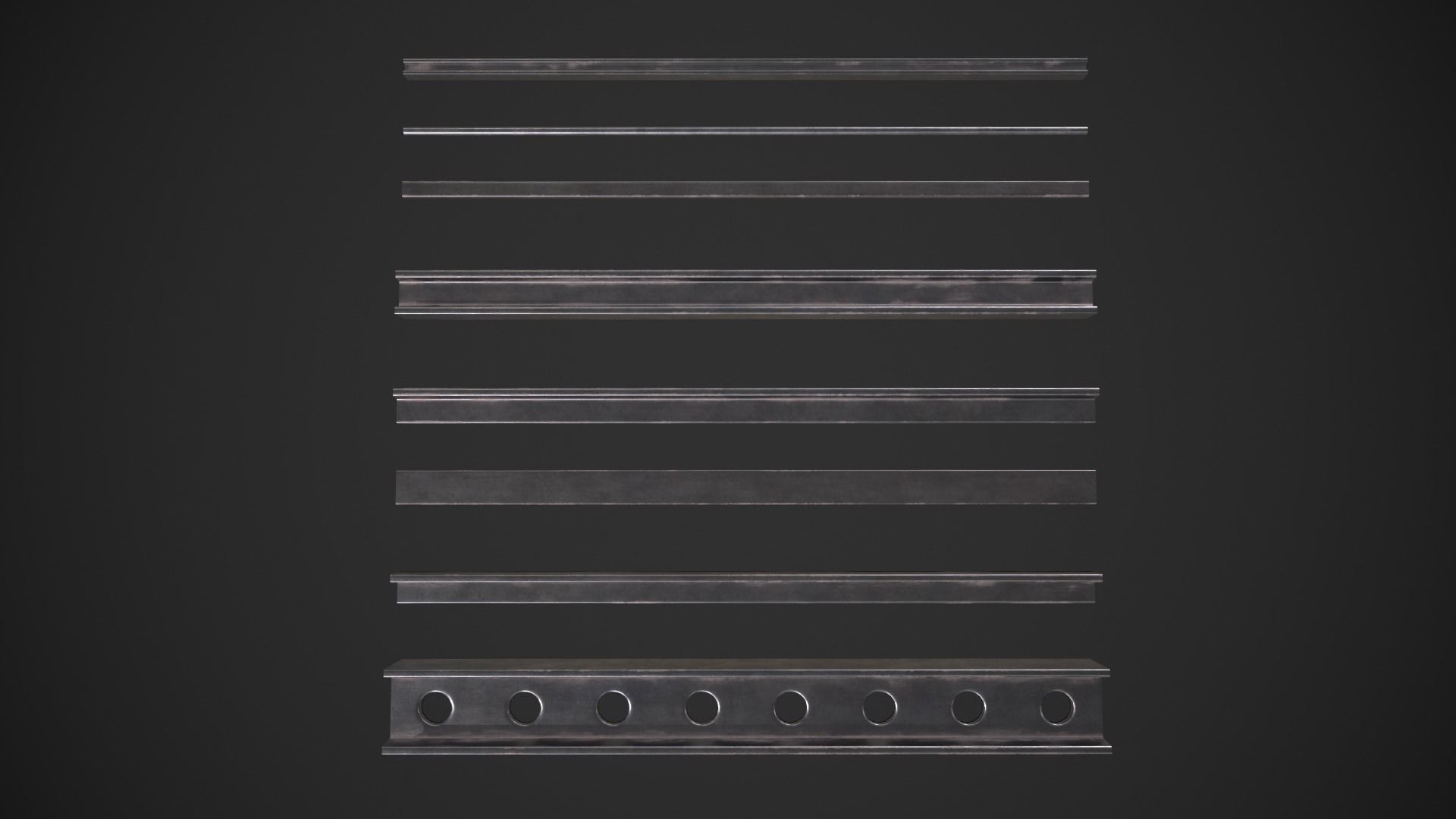 3D model Generic Steel Beams VR / AR / low-poly | CGTrader