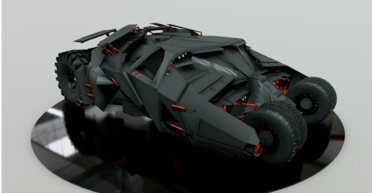 Batmobile vehicle 3D model | CGTrader