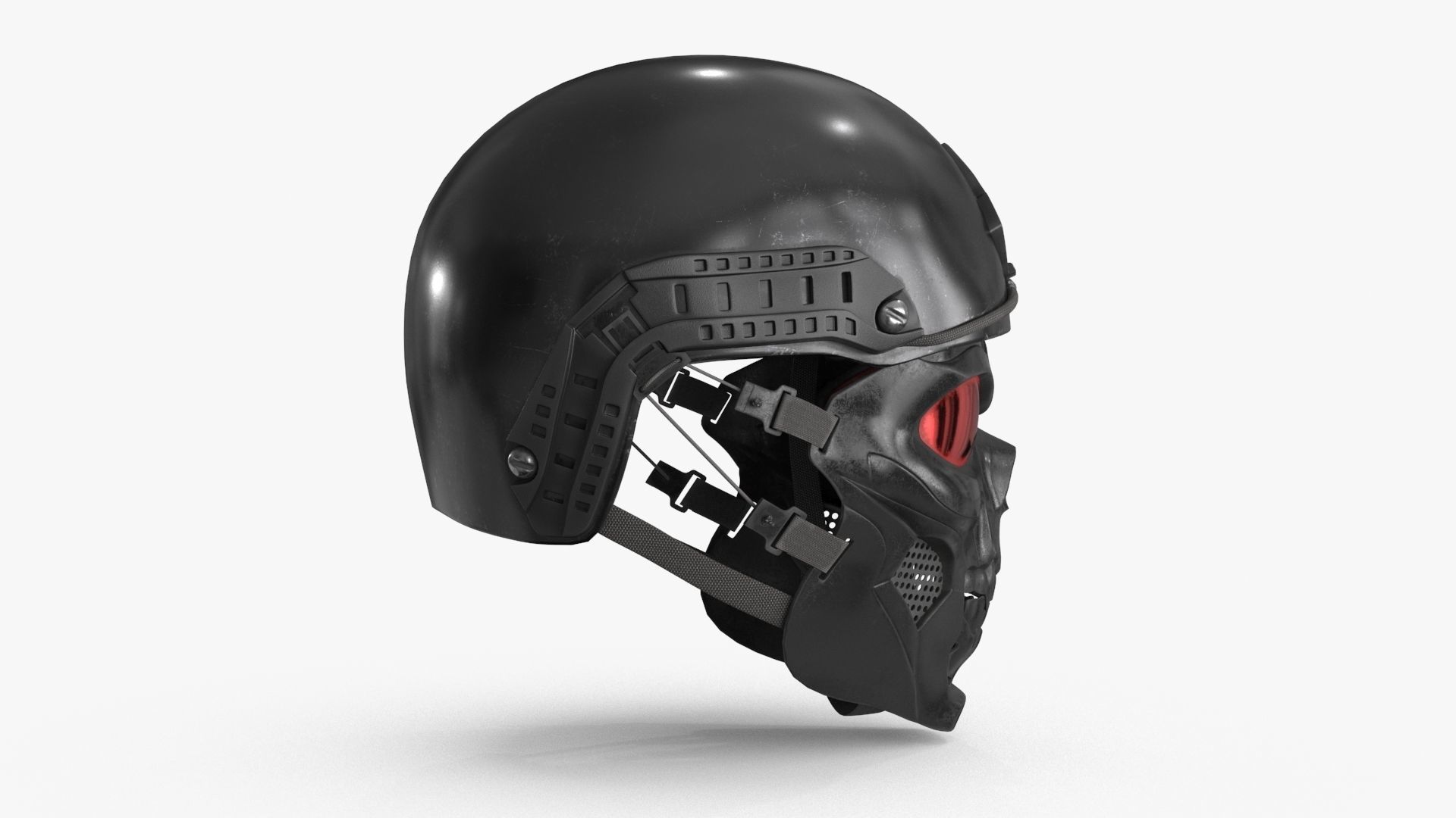 3D model Skull Mask with Hemlet VR / AR / low-poly | CGTrader