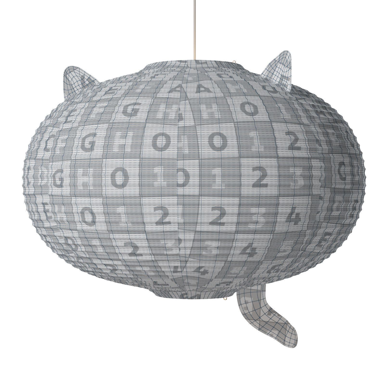 3D model HM Home Rice paper lamp shade Fox VR / AR / low-poly | CGTrader