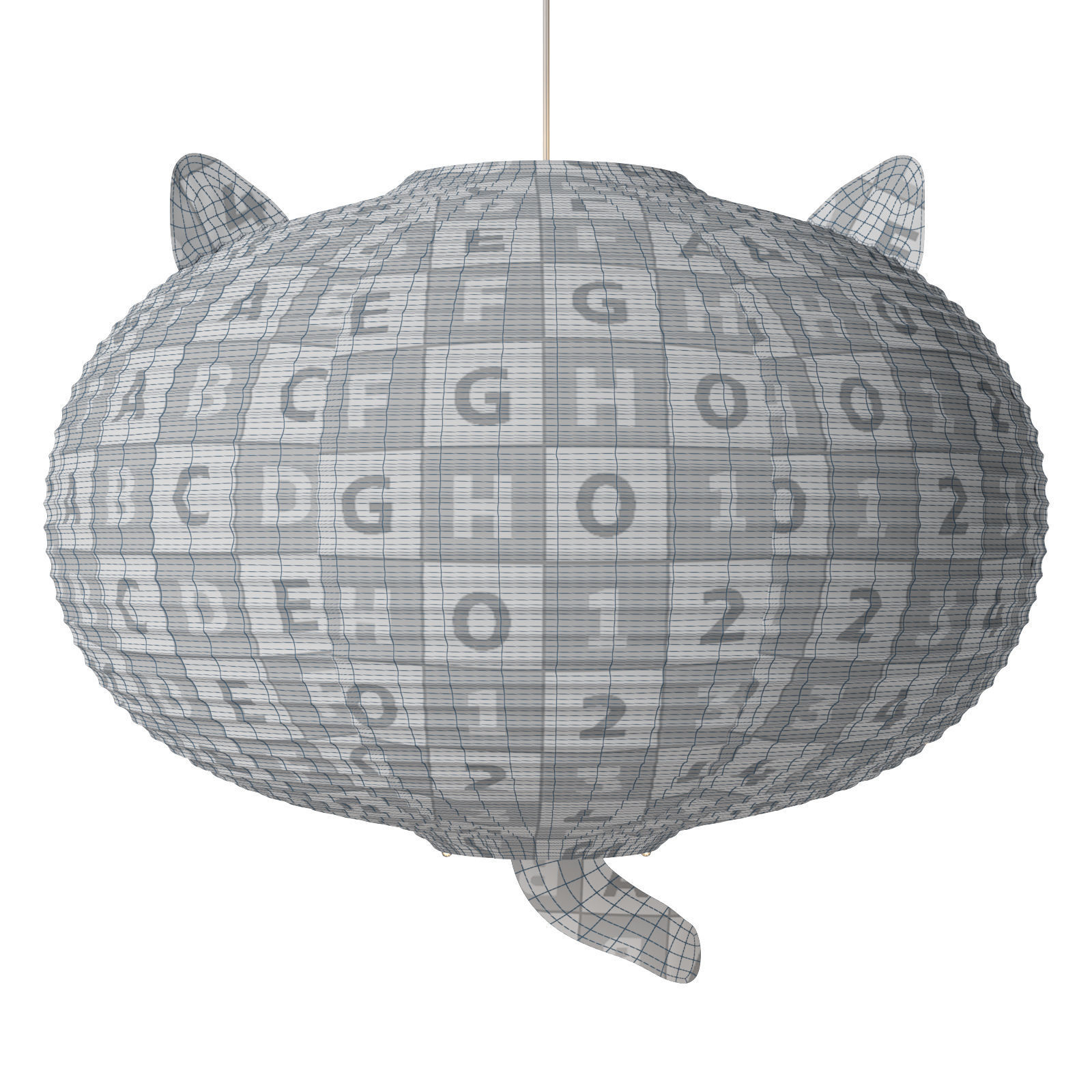 3D model HM Home Rice paper lamp shade Fox VR / AR / low-poly | CGTrader