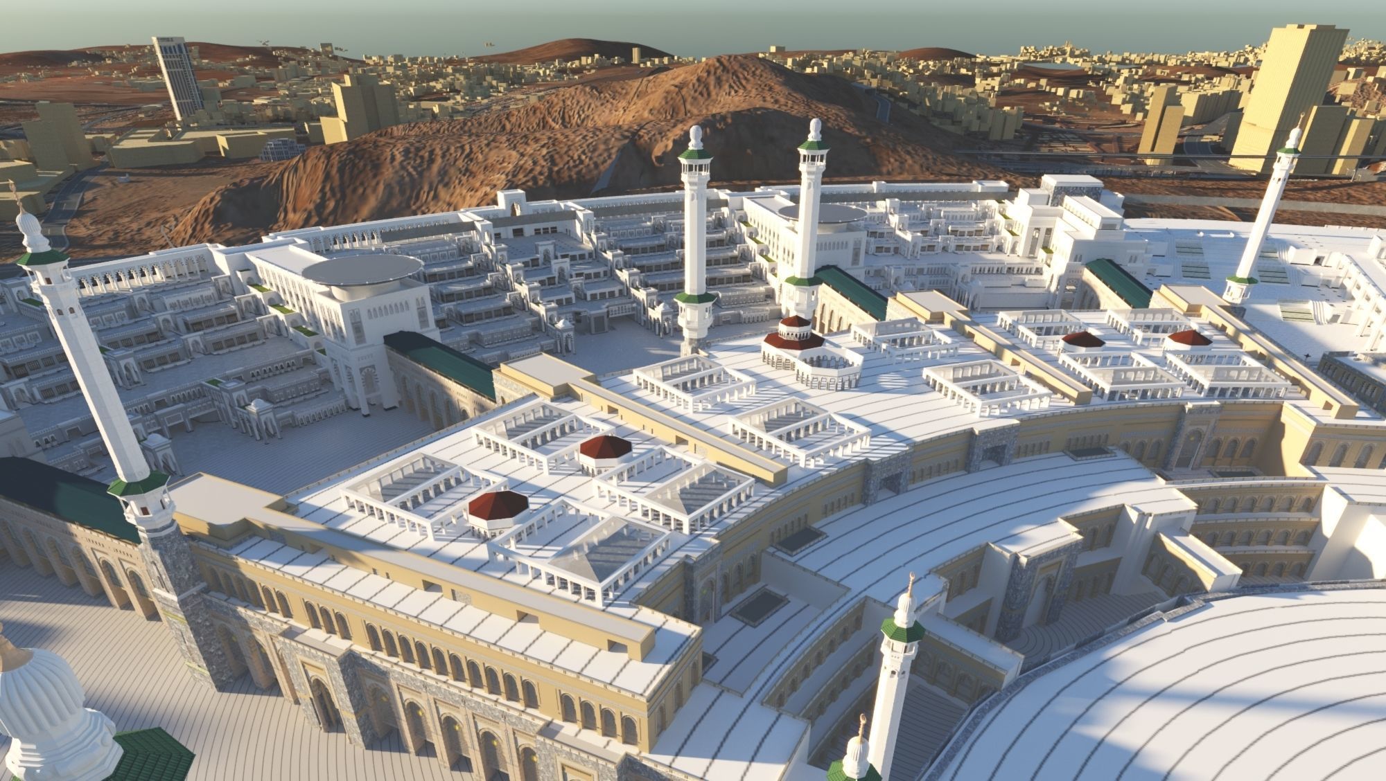 Mecca royal tower mosque 3D model | CGTrader