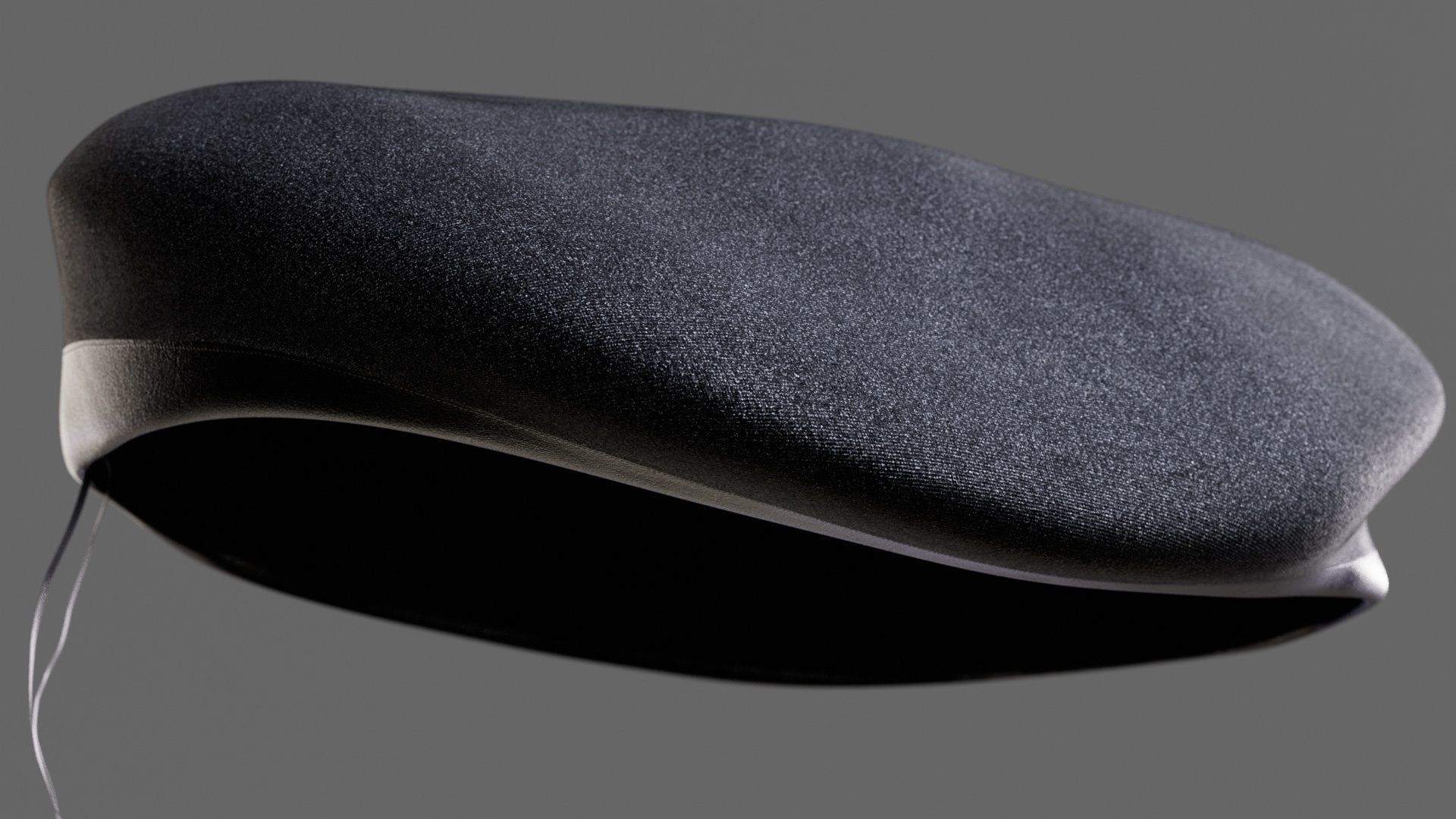 3D model US Military Helmet hat Beret Black VR / AR / low-poly | CGTrader