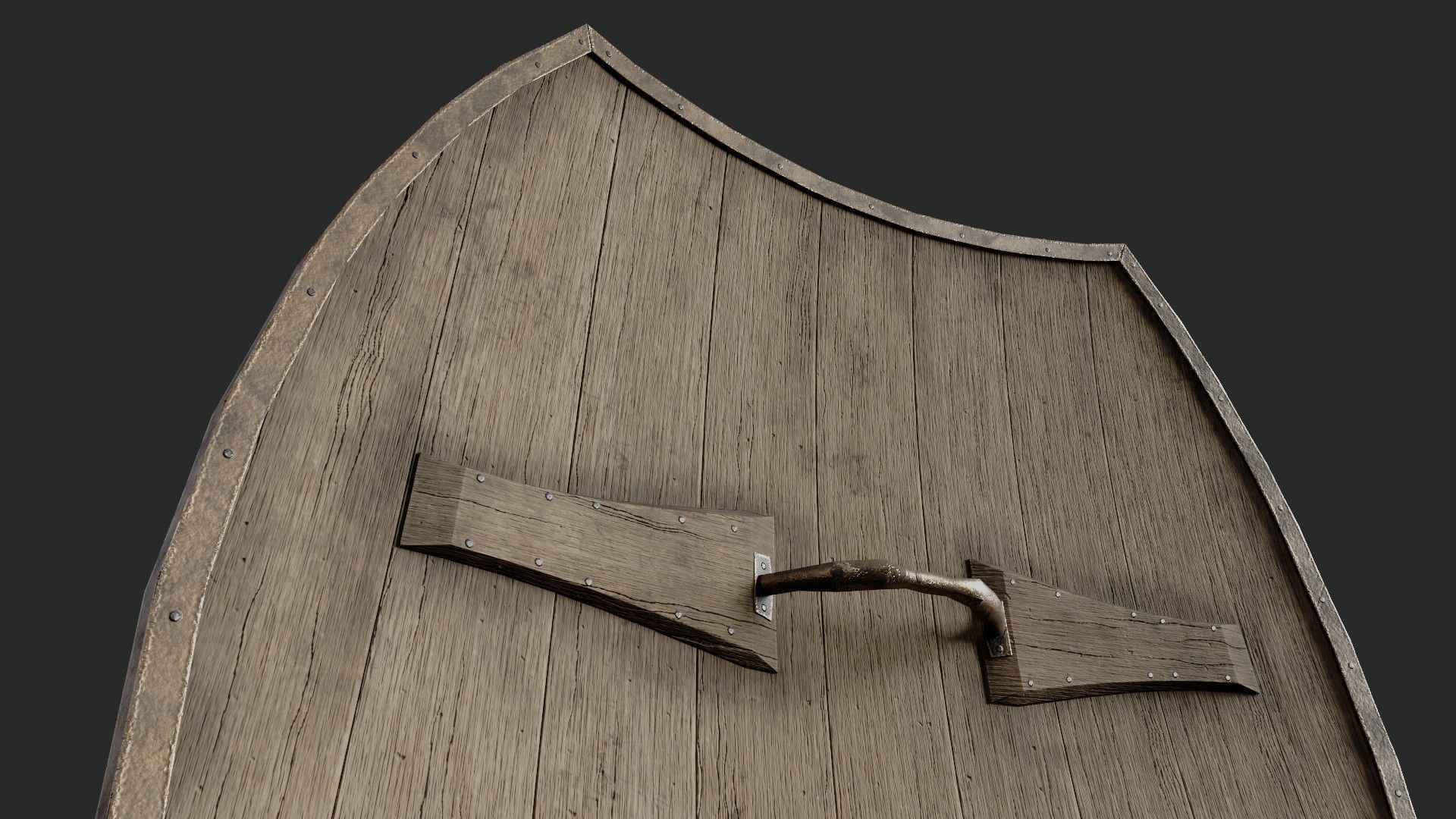 3D model Slavic hybrid shield-painted yellow with Sun symbol VR / AR ...