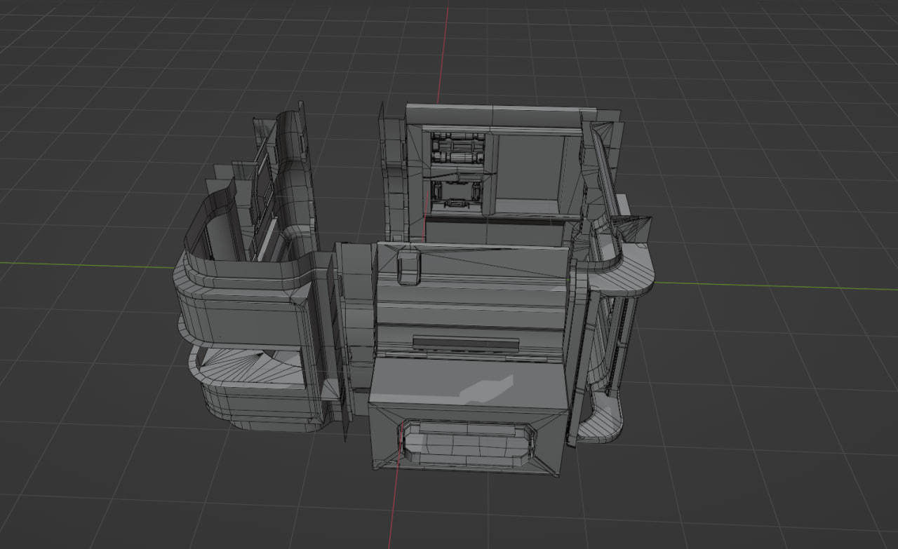 3D model Futuristic chamber Sci-fi simulation Cyber realm High-tech ...