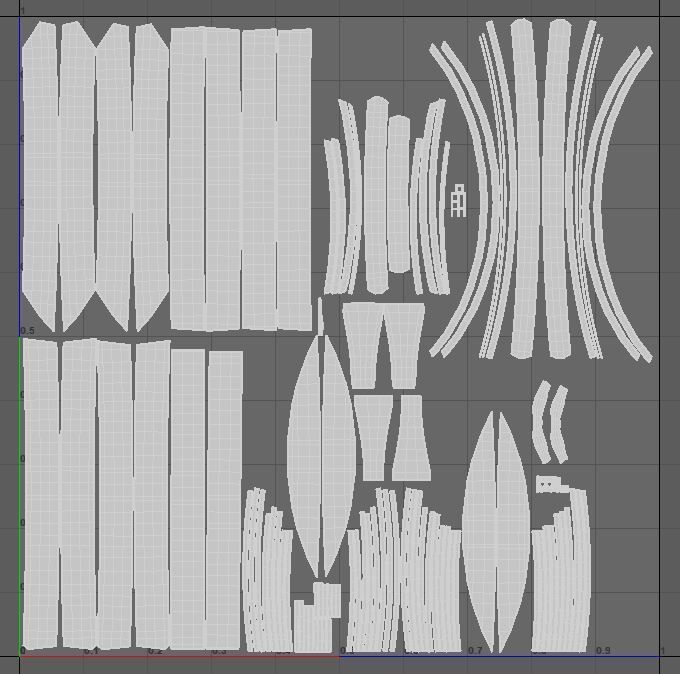 3D model Slavic hybrid shield-painted blue with flower symbol VR / AR ...