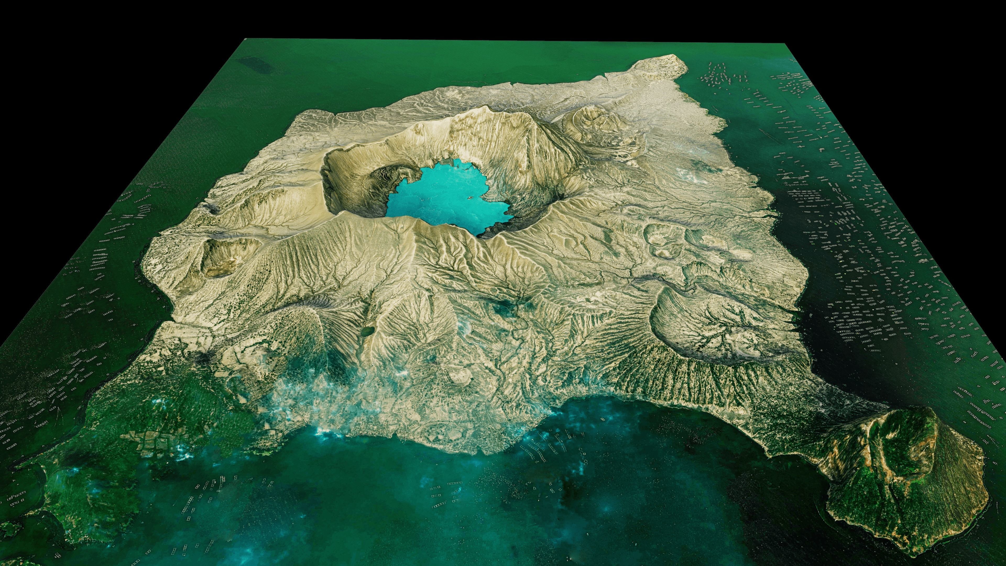 Taal Volcano 3d model terrain 3D model | CGTrader