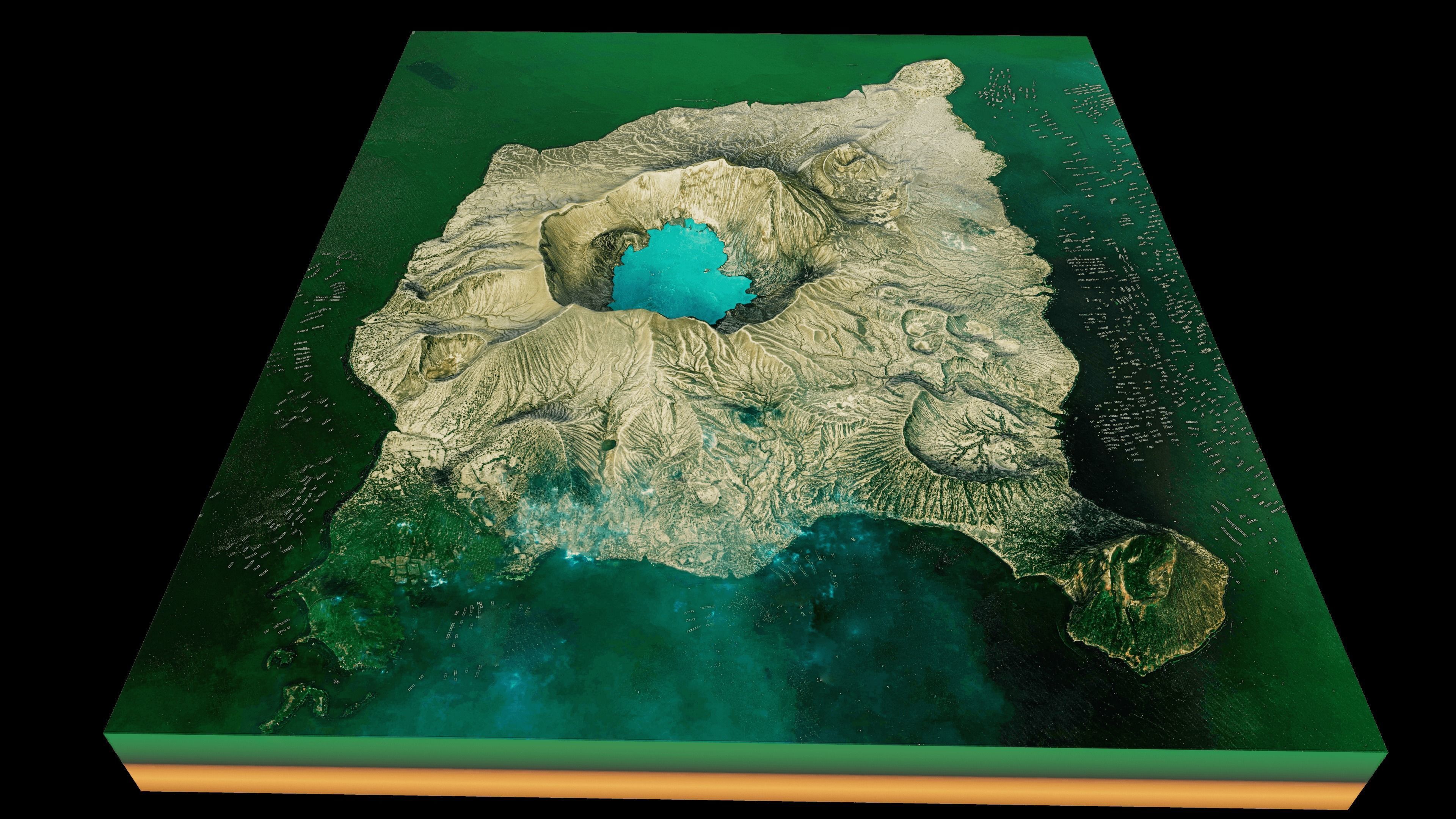 Taal Volcano 3d model terrain 3D model | CGTrader