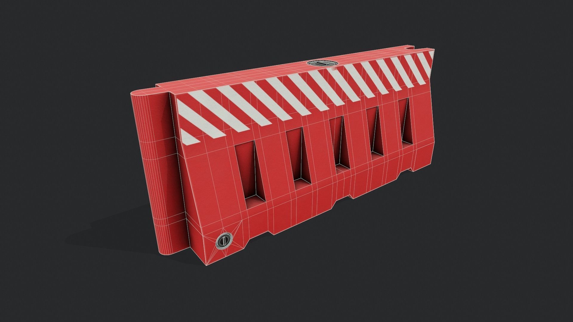 3D model Traffic Barricade - Tutorial Included VR / AR / low-poly | CGTrader