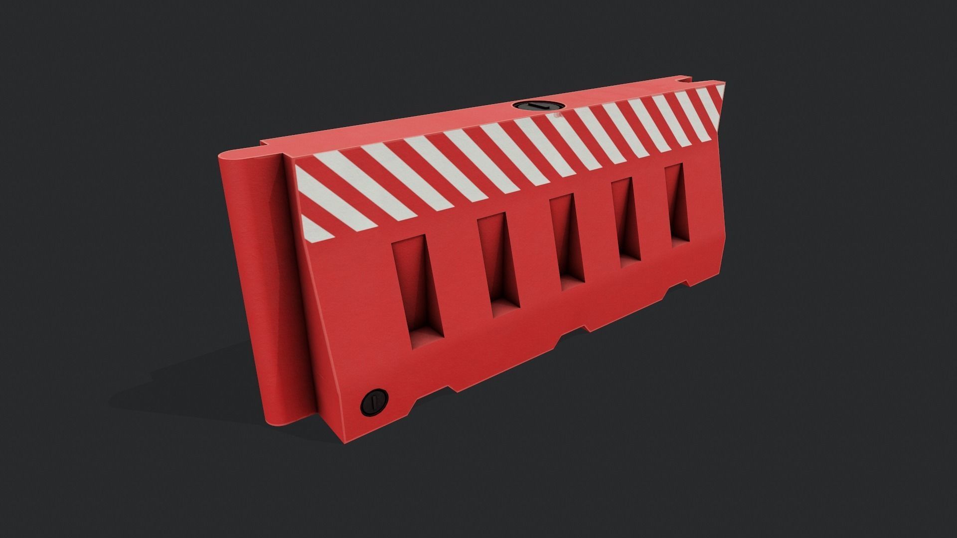 3D model Traffic Barricade - Tutorial Included VR / AR / low-poly ...