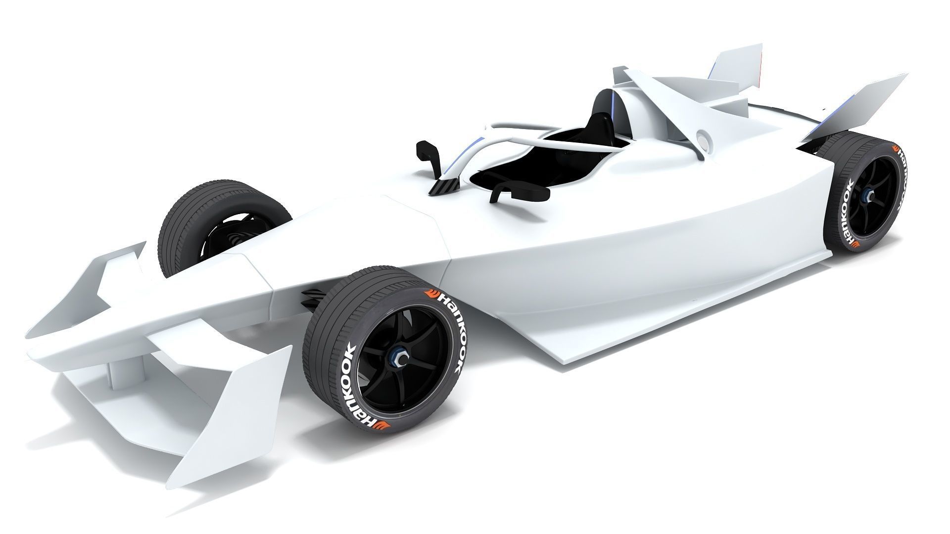 Gen3 Formula E Race Car Season 2022 - 2023 white 3D model | CGTrader