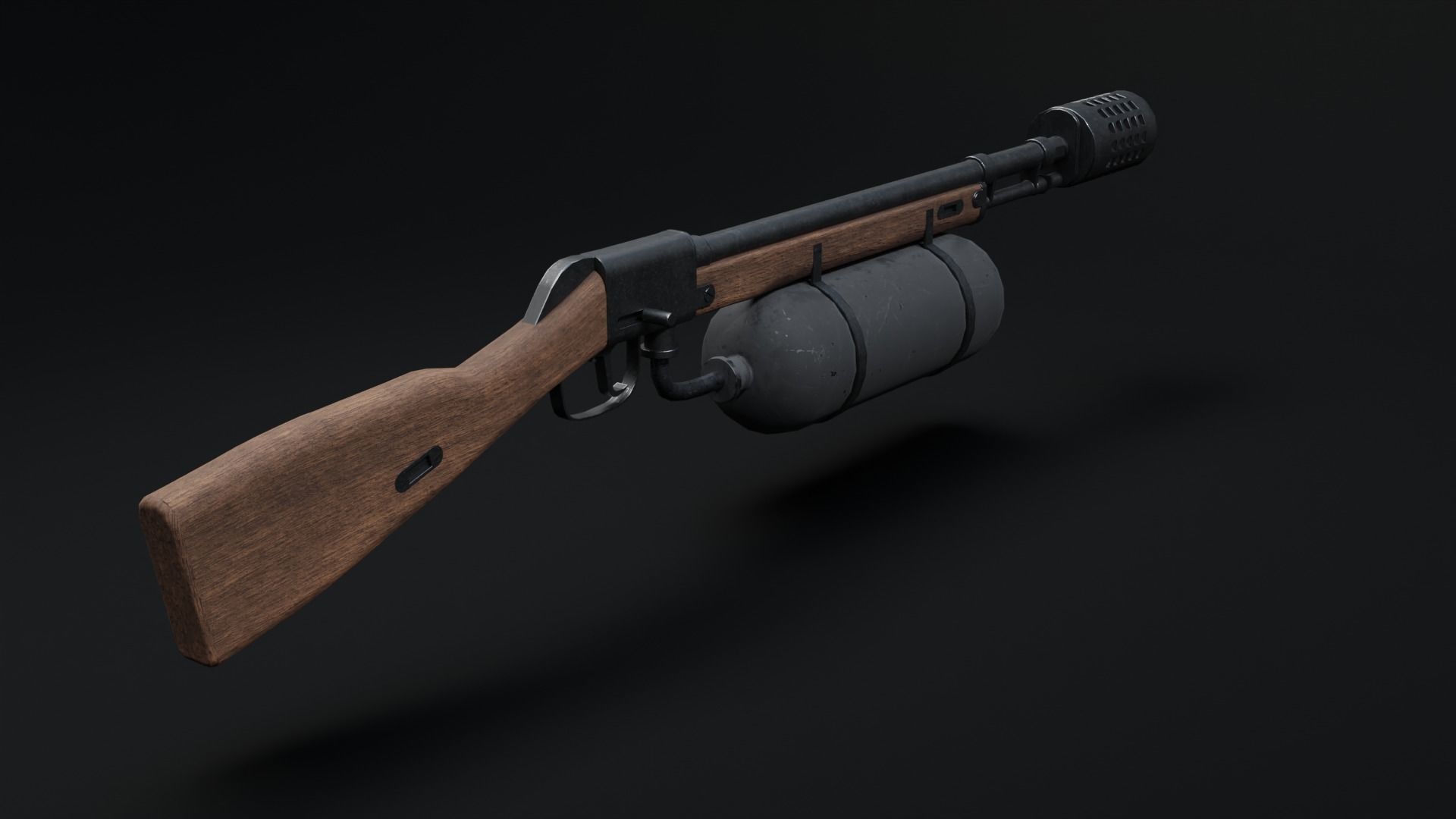 3D model Flamethrower low-poly VR / AR / low-poly | CGTrader