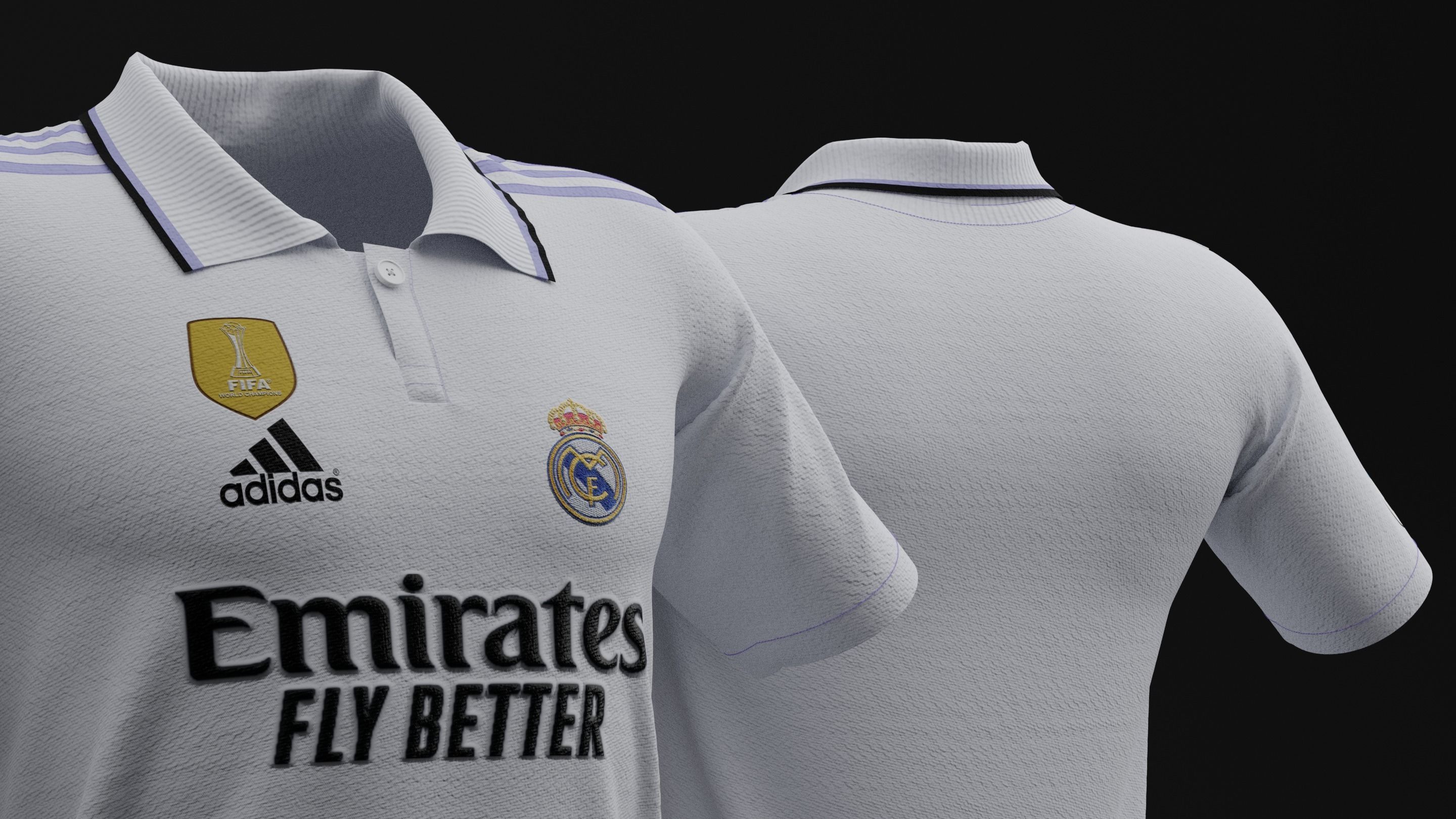 Real Madrid 2022 Home Jersey 3D model | CGTrader