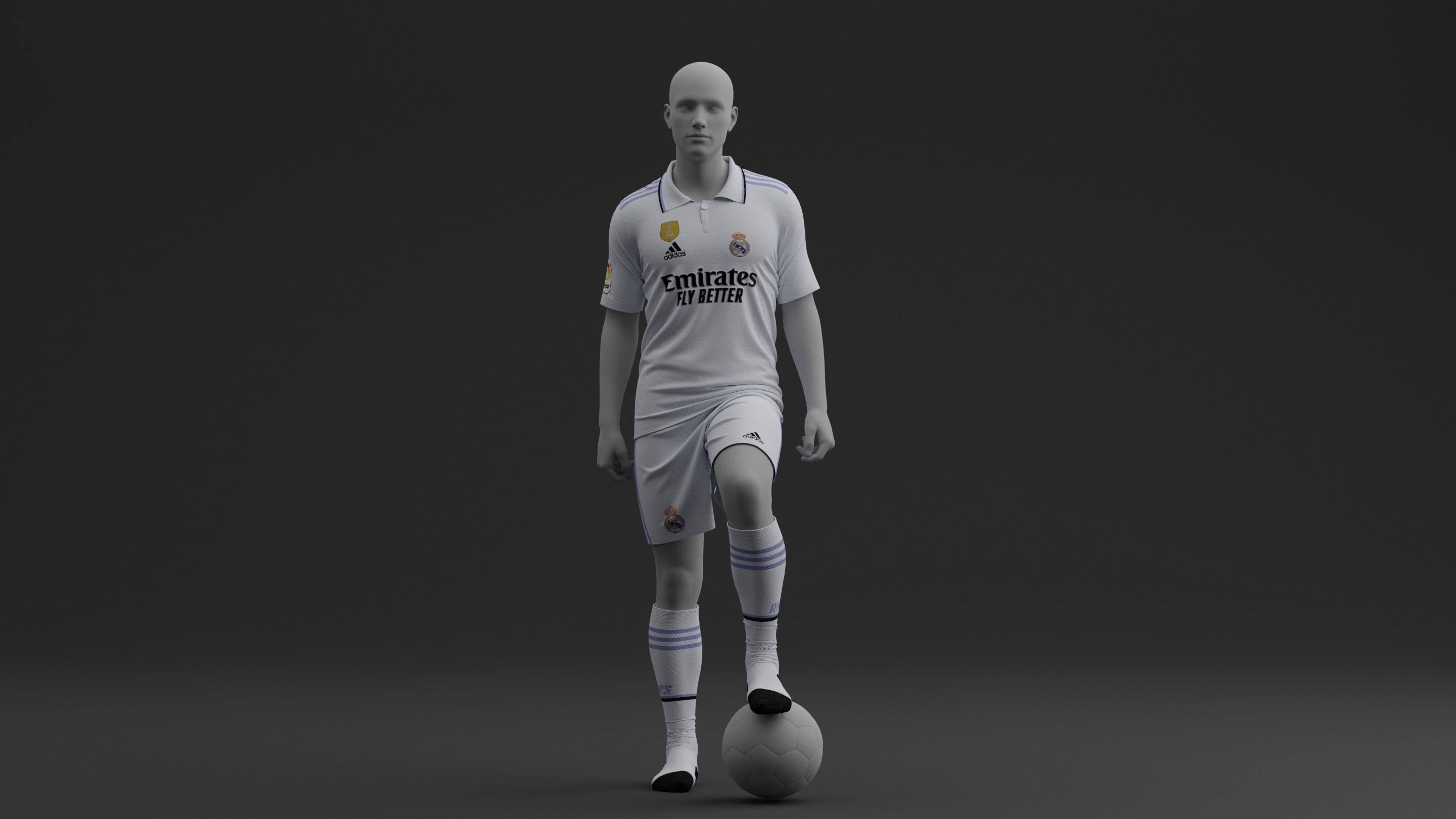 Real Madrid 2022 Home Jersey 3D model | CGTrader