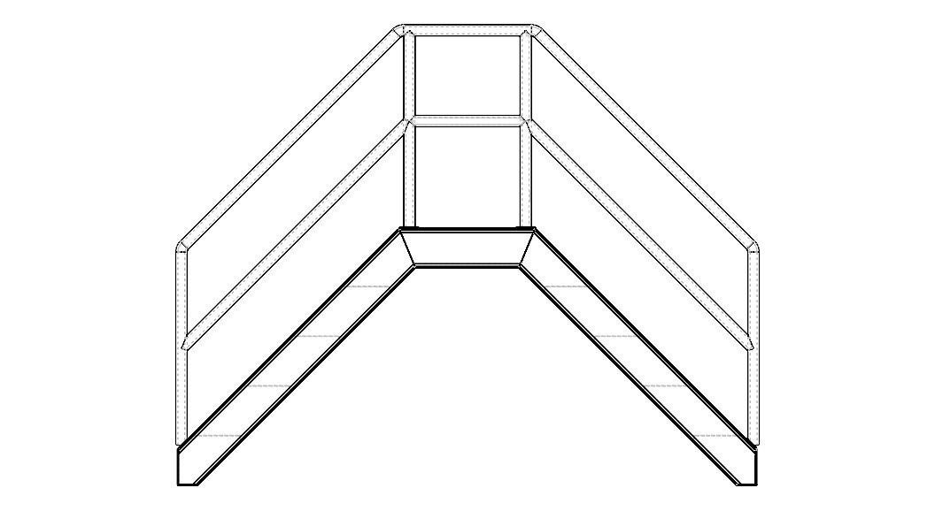 Industrial Steel Crossover Stair 3D model rigged | CGTrader