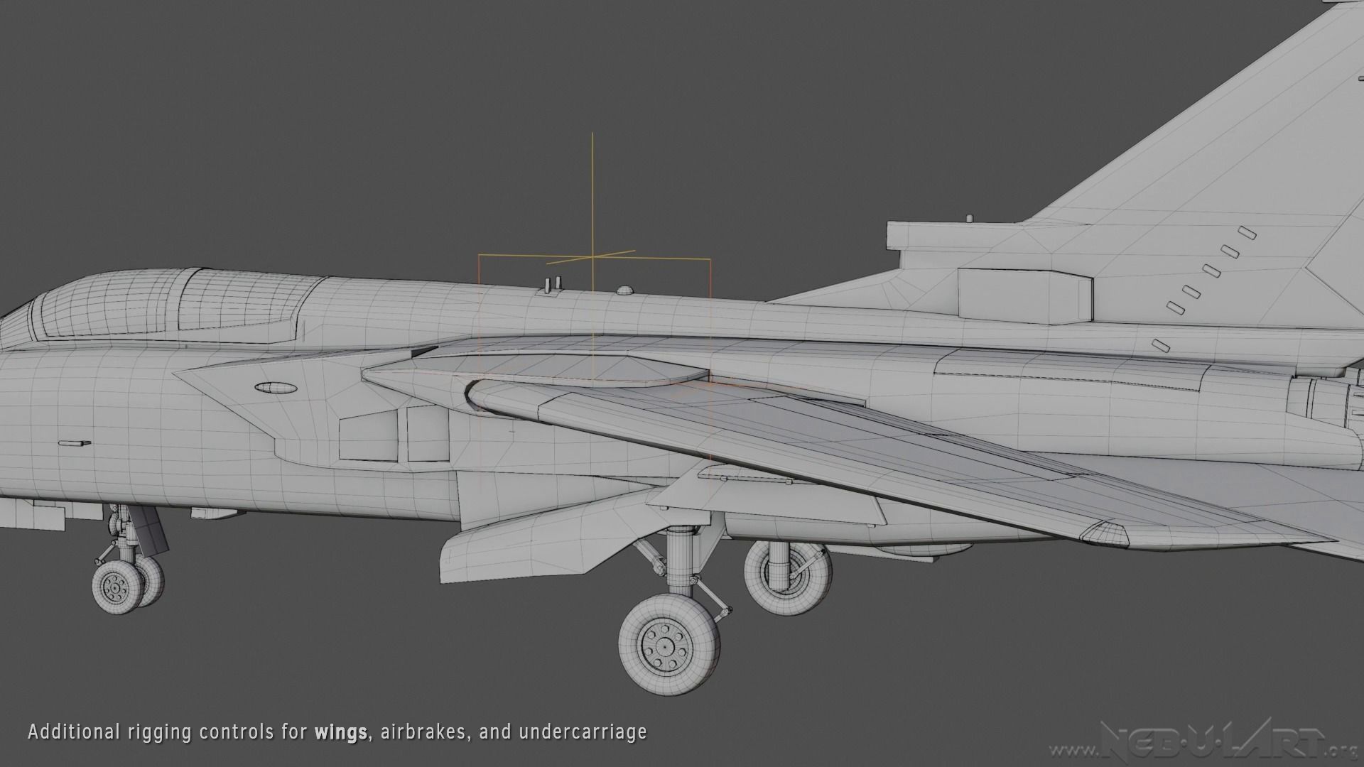 Panavia Tornado ADV F3 3D model rigged | CGTrader