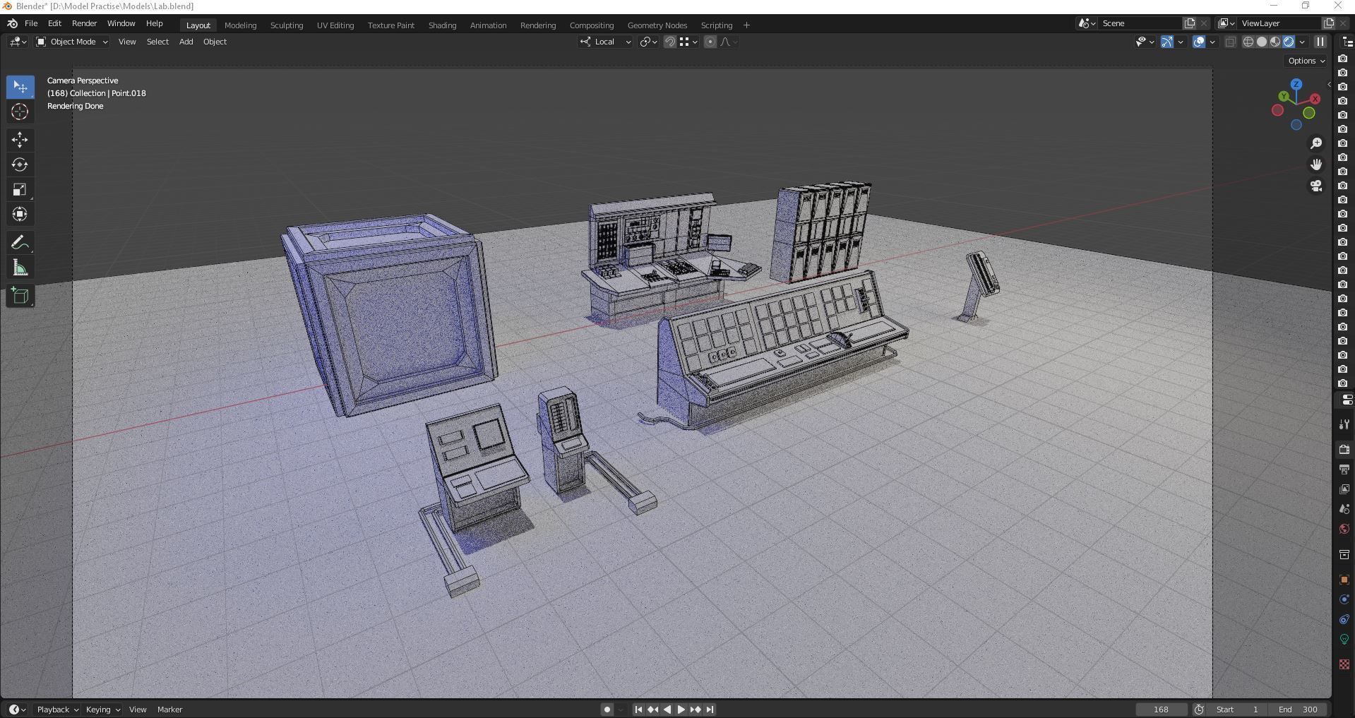 3D model Sci-Fi Lab VR / AR / low-poly | CGTrader