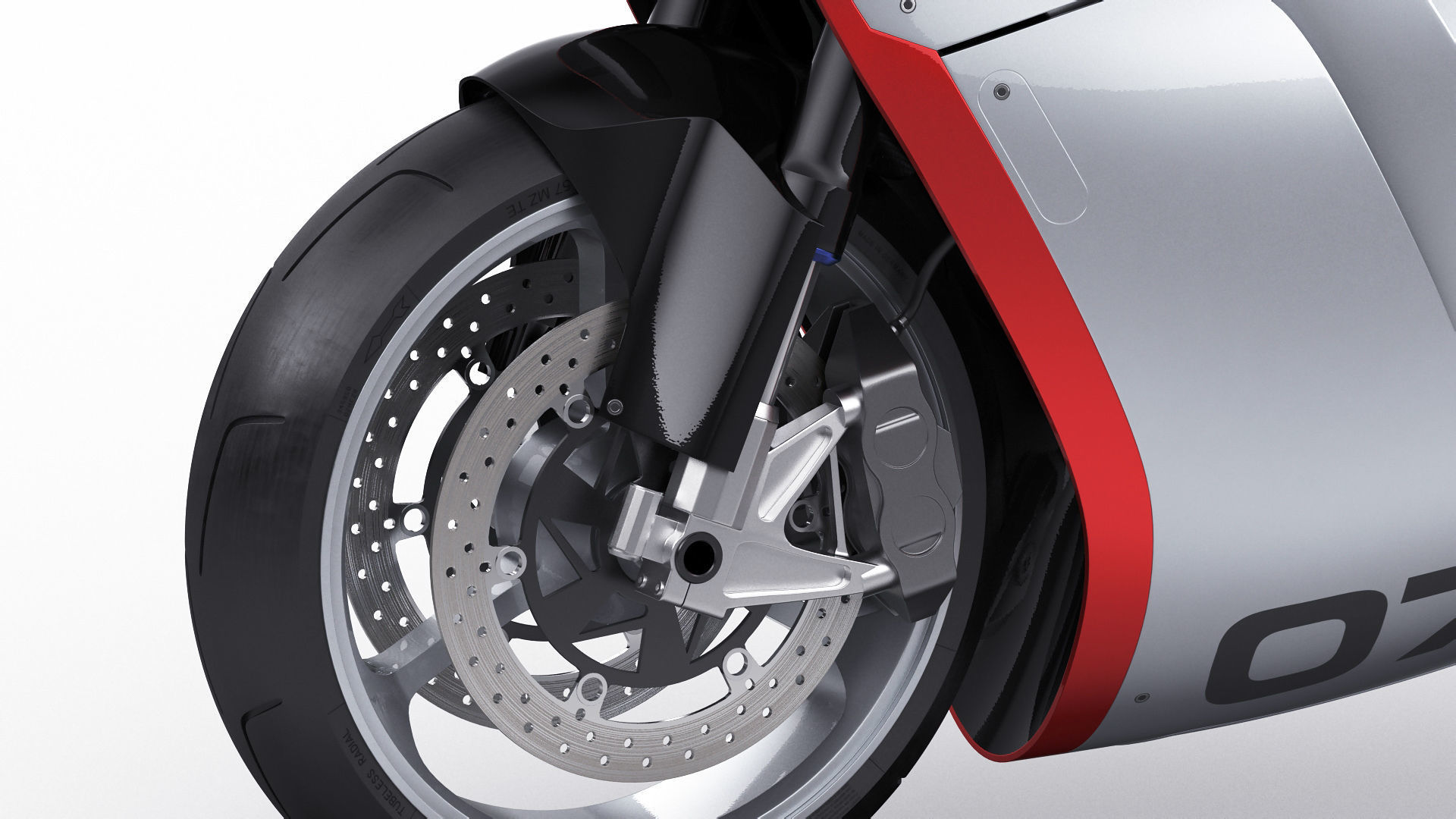 Concept Motorcycle Mono Racr 3D model | CGTrader