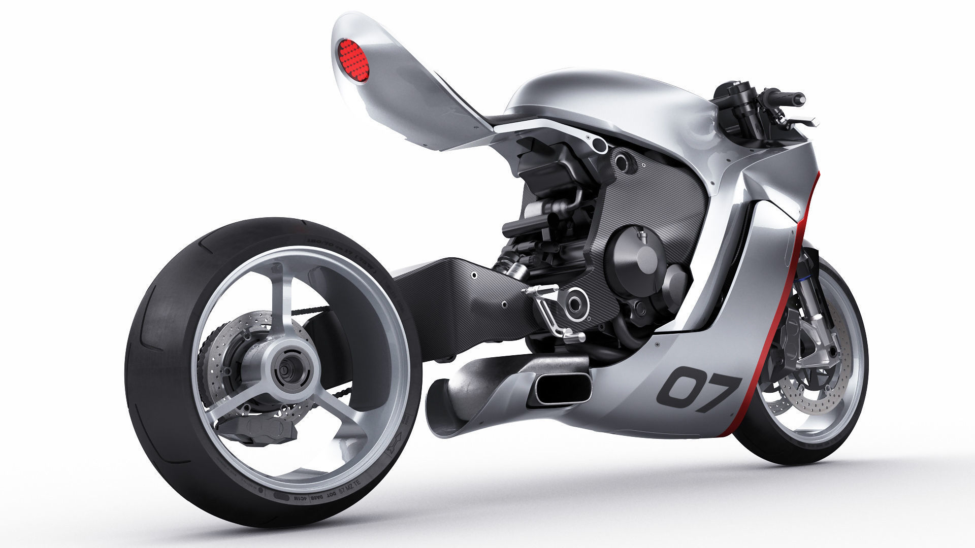 Concept Motorcycle Mono Racr 3D model | CGTrader
