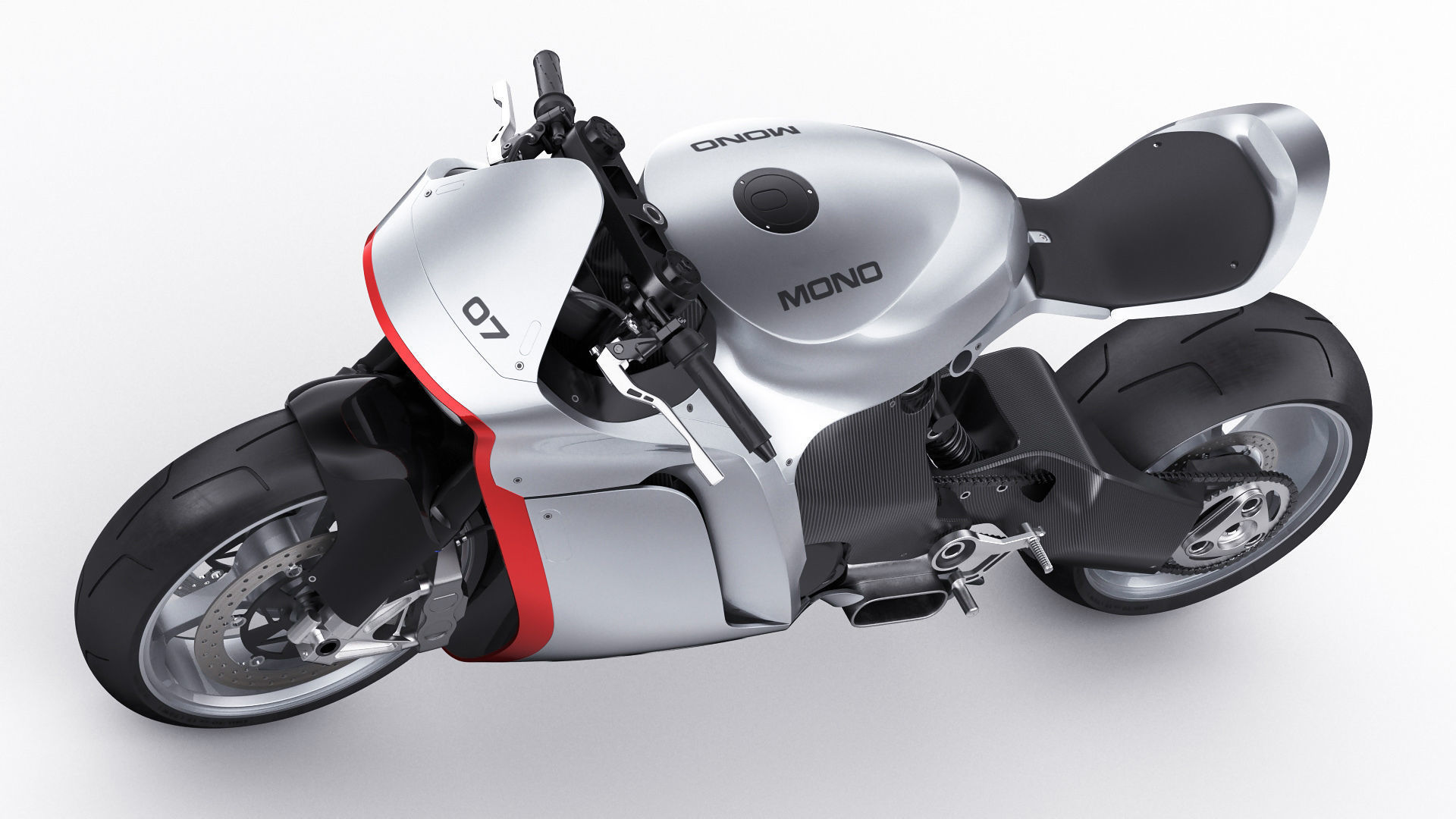 Concept Motorcycle Mono Racr 3D model | CGTrader