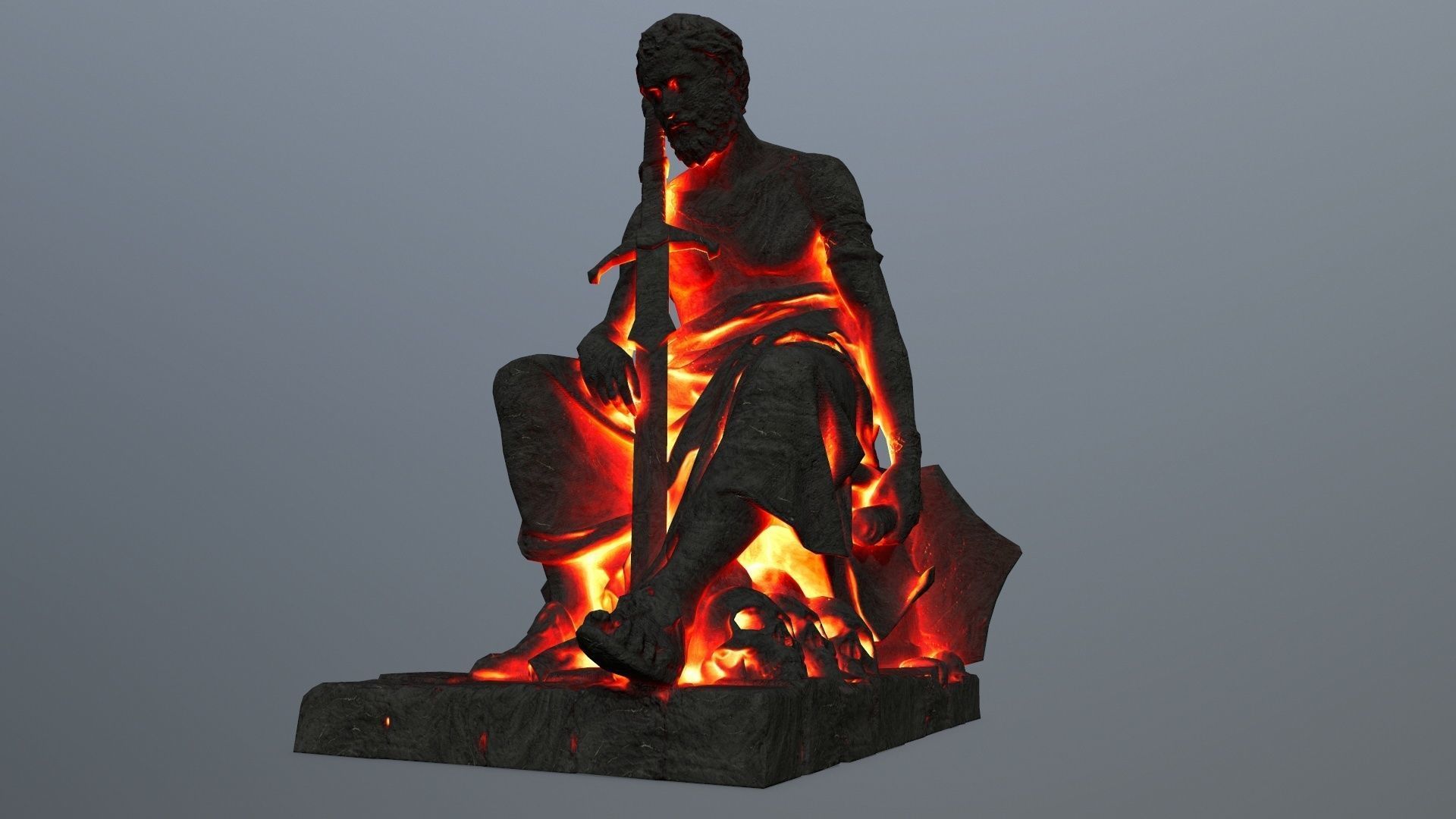 3D model statue VR / AR / low-poly | CGTrader
