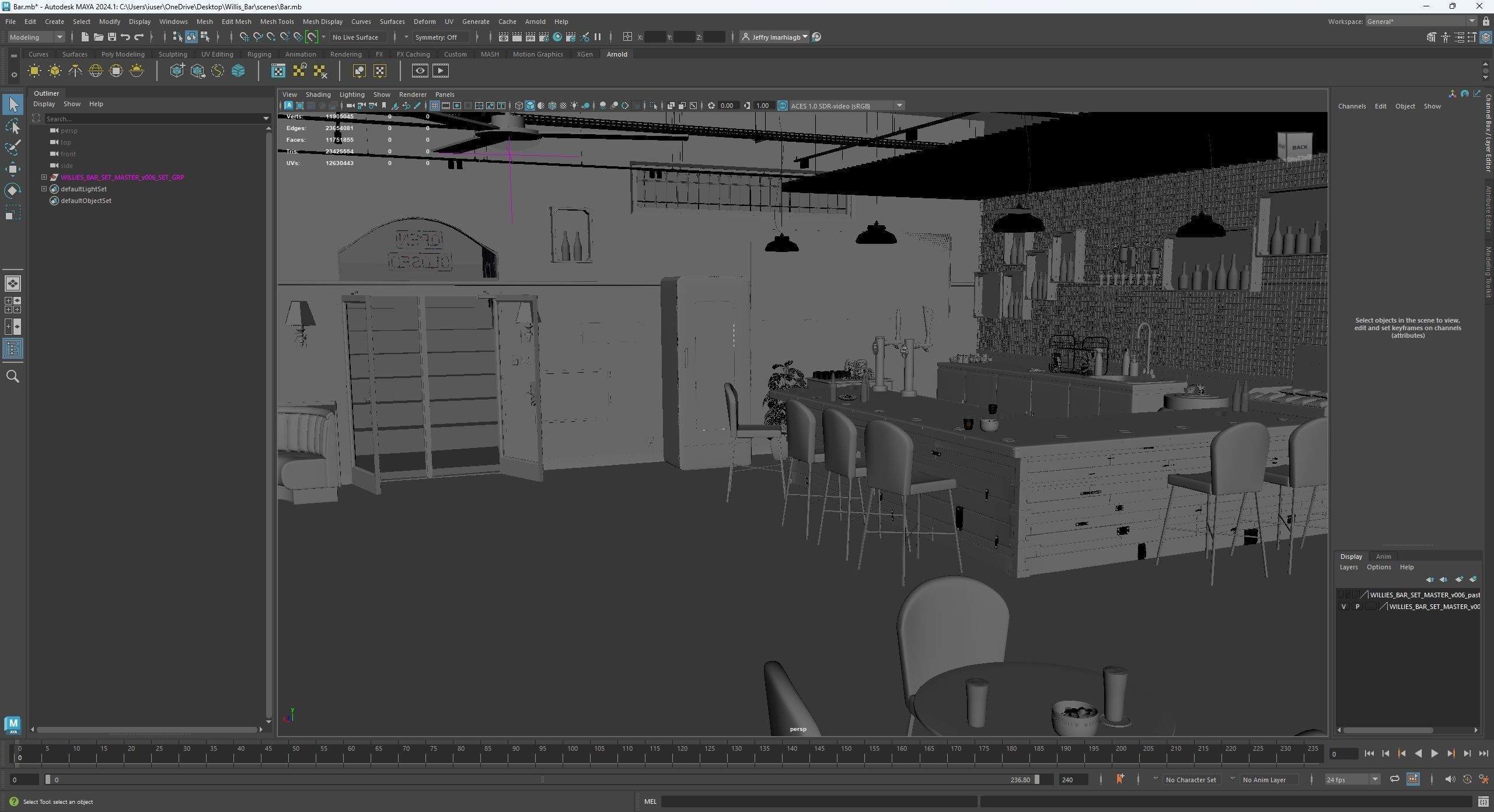 Dive Bar Environment 3D model | CGTrader