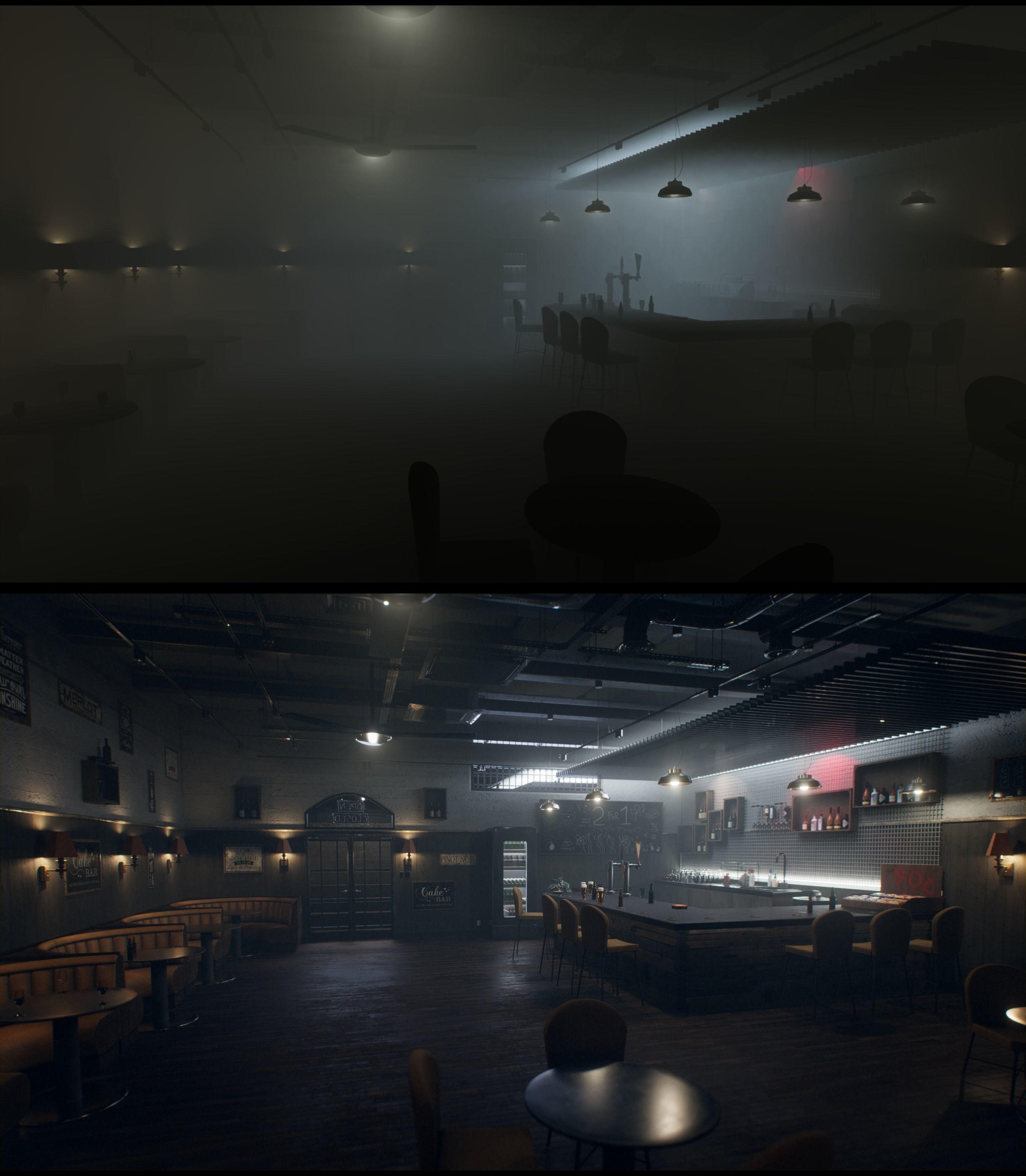 Dive Bar Environment 3D model | CGTrader