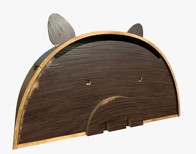 Pig Toy Box for Playing Equipments Child Room Wood Edition 3D model ...