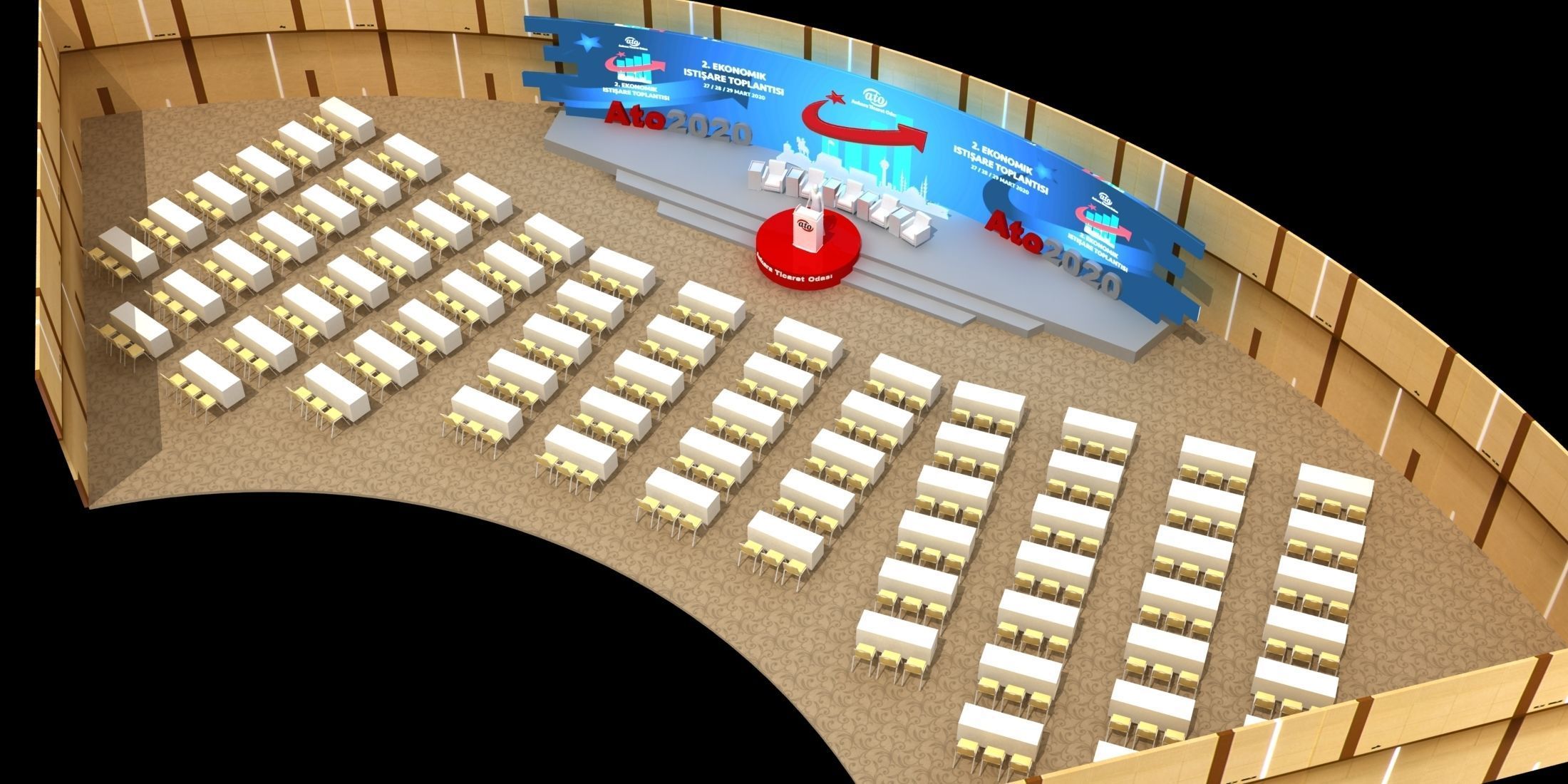 Summit Stage Decoration 101 3D model | CGTrader