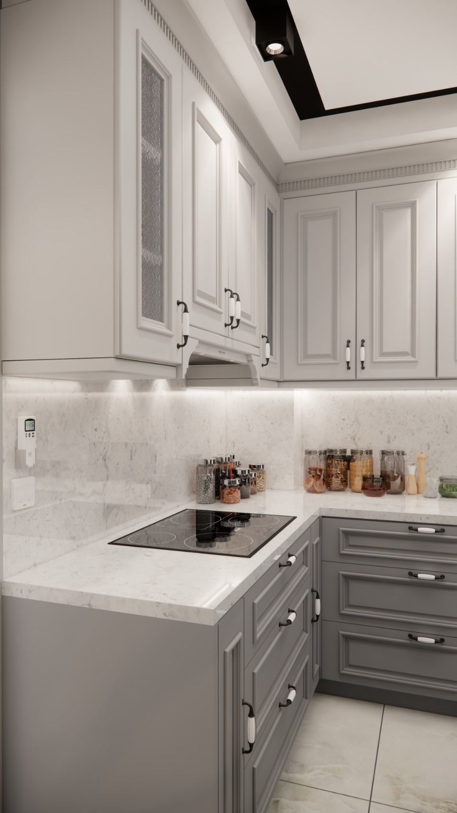 3D model sketchup enscape a kitchen render scene VR / AR / low-poly ...