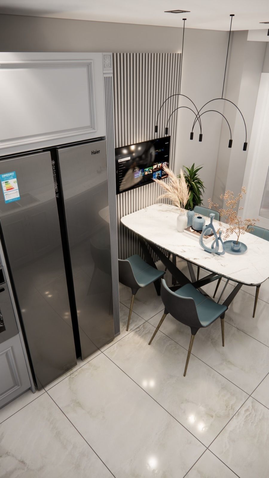 3D model sketchup enscape a kitchen render scene VR / AR / low-poly ...