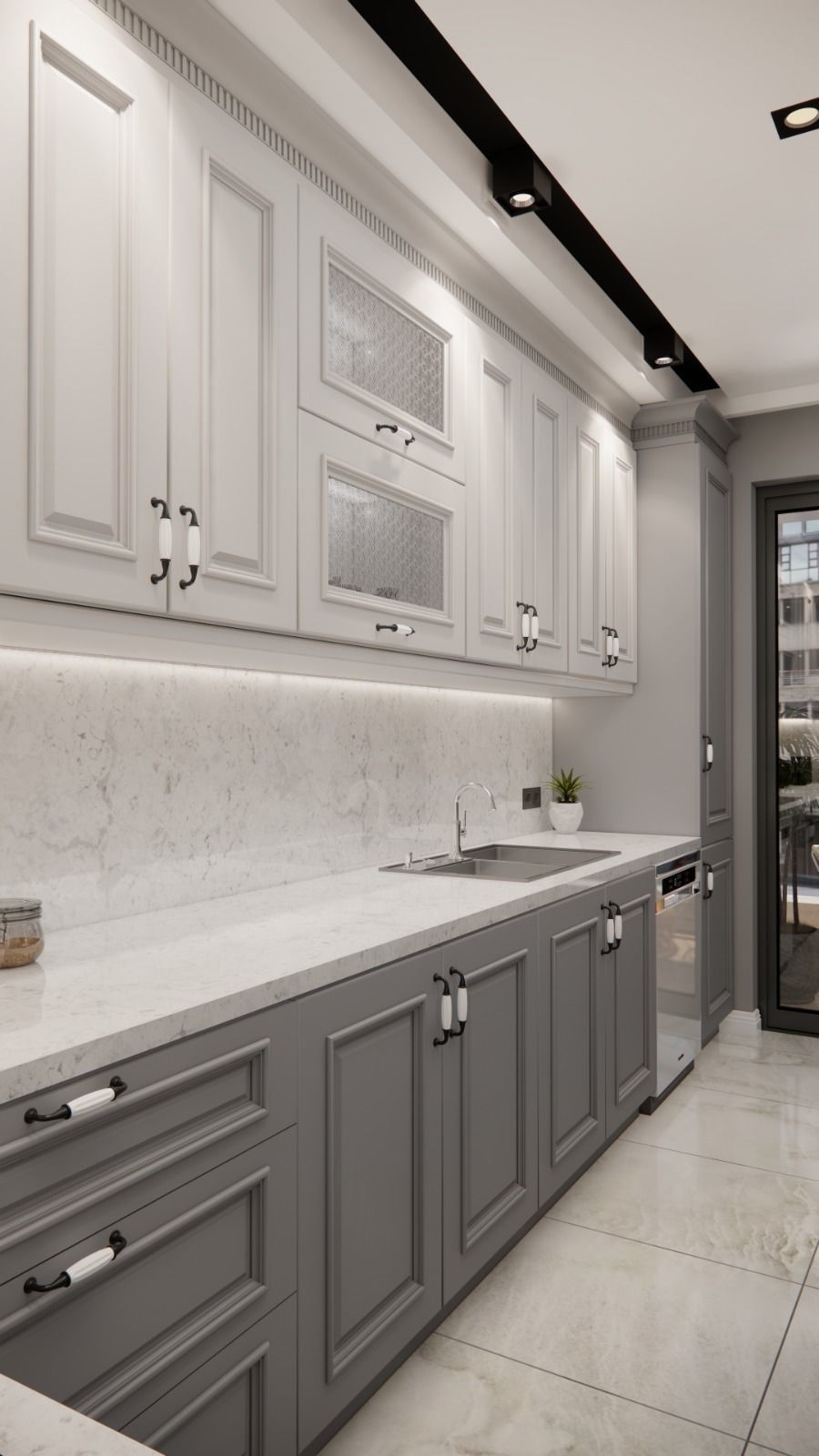 3D model sketchup enscape a kitchen render scene VR / AR / low-poly ...