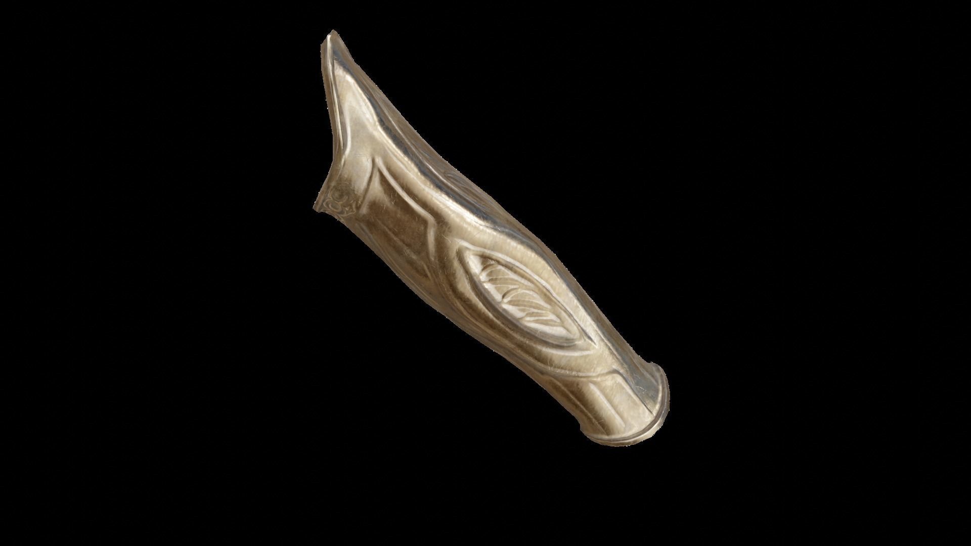 3D model Arm bracer golden armor gazukull for film and game female ...