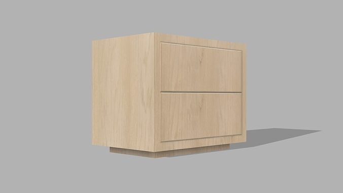 Bedside table 3D model | CGTrader