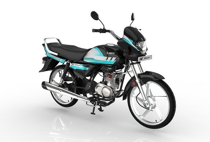 3D model Hero Deluxe Motorcycle 3d Model - Blender and Maya VR / AR ...