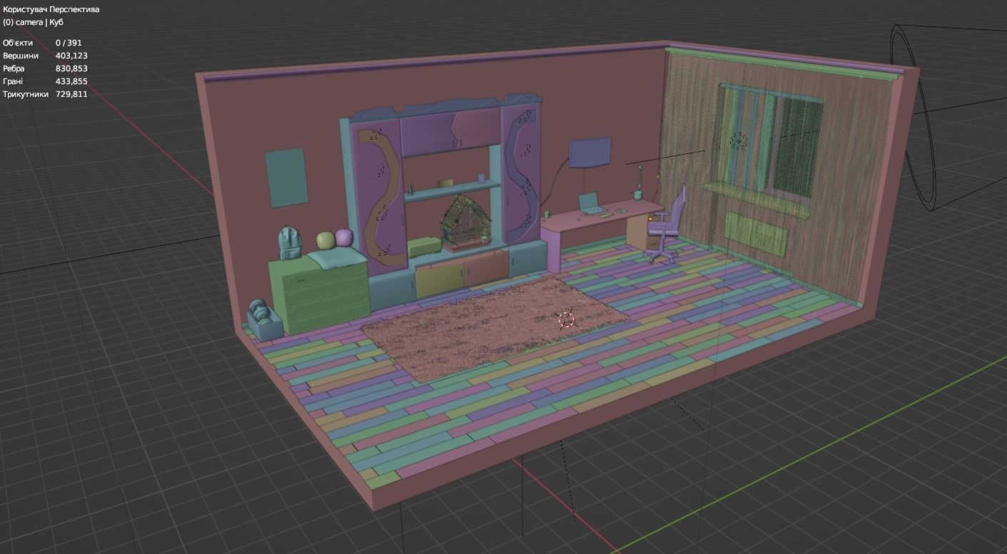 Isometric room 3D model | CGTrader